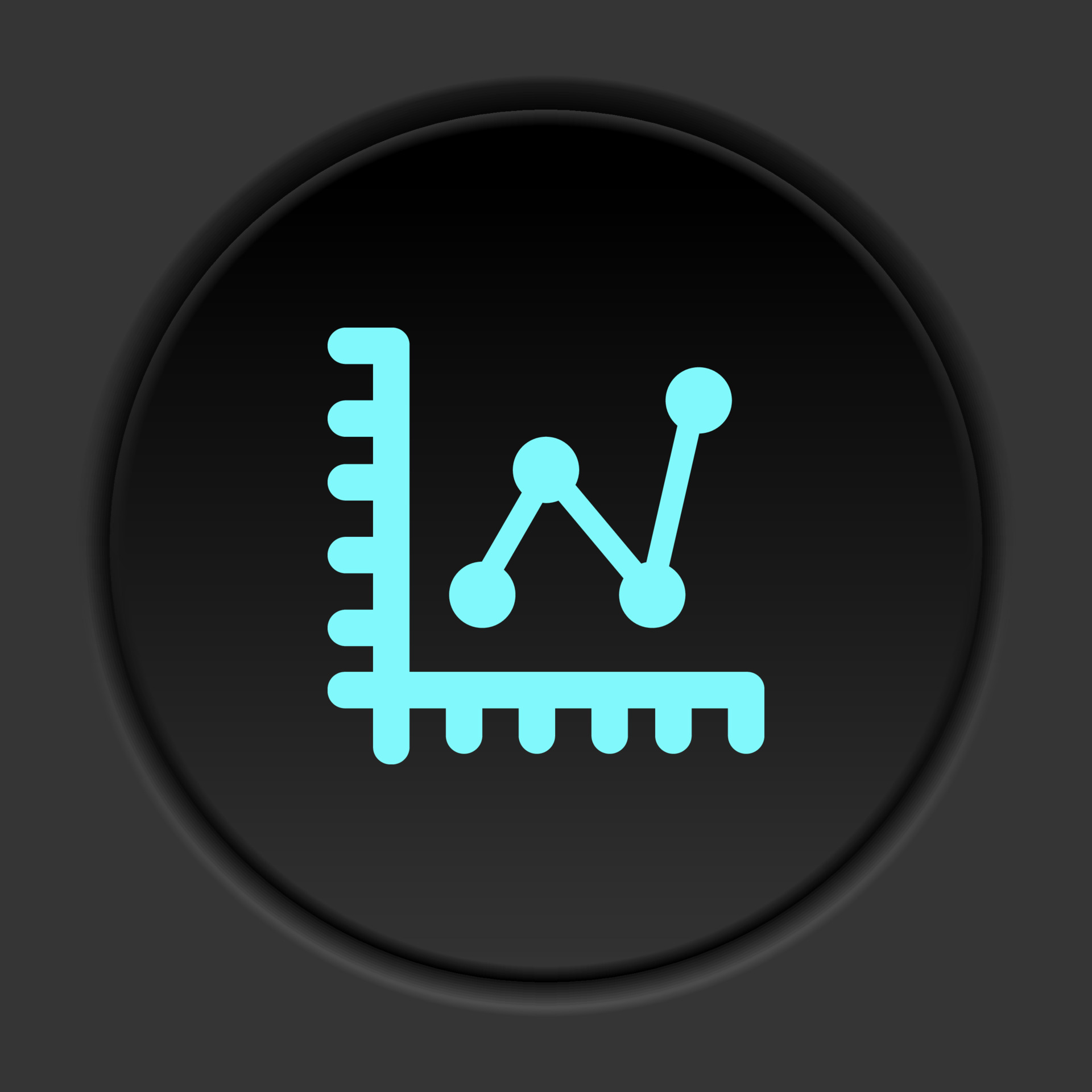 Round Button Icon Database Server Line Chart Button Banner Round Badge Interface For