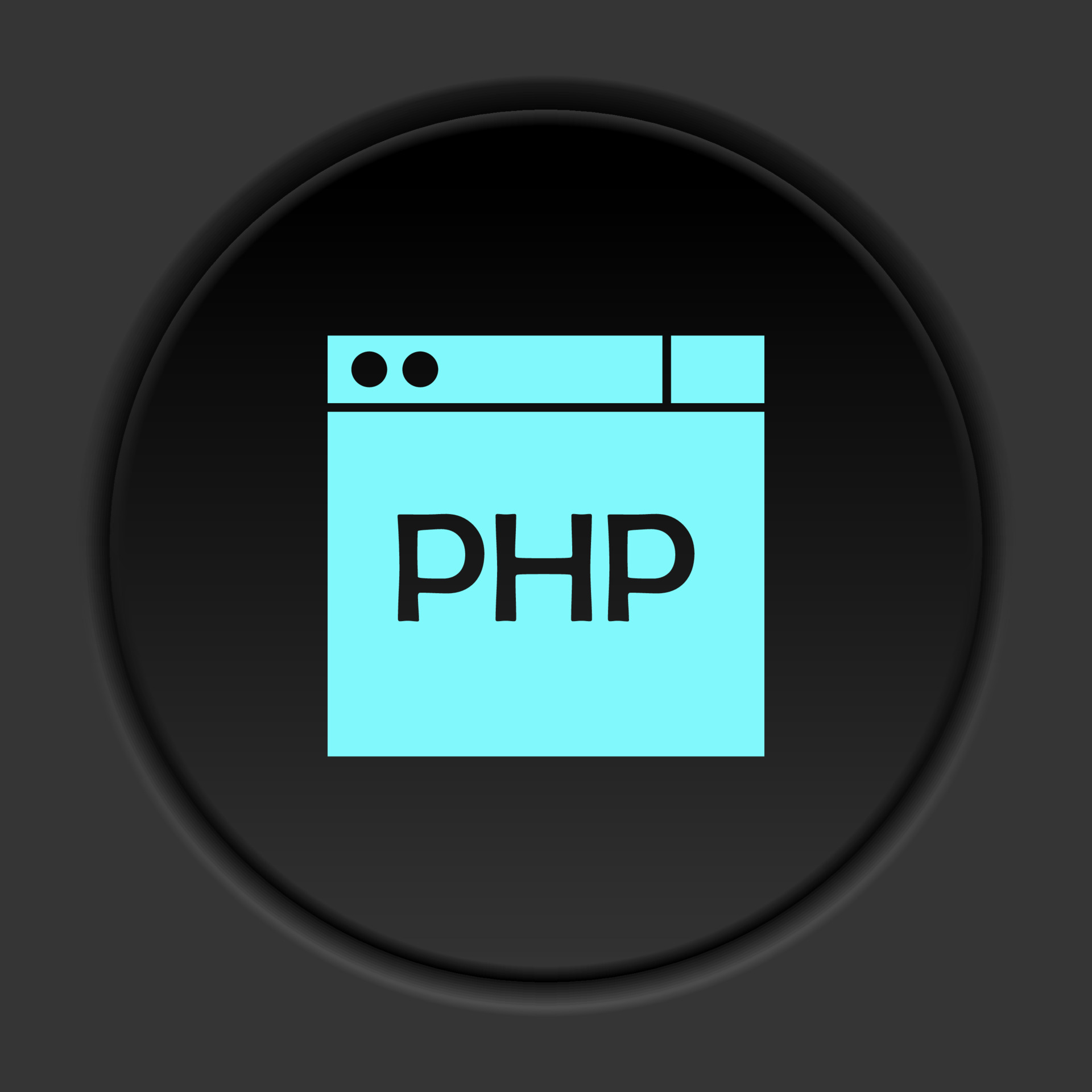 Round Button Icon Database Server Pup Button Banner Round Badge Interface For Application