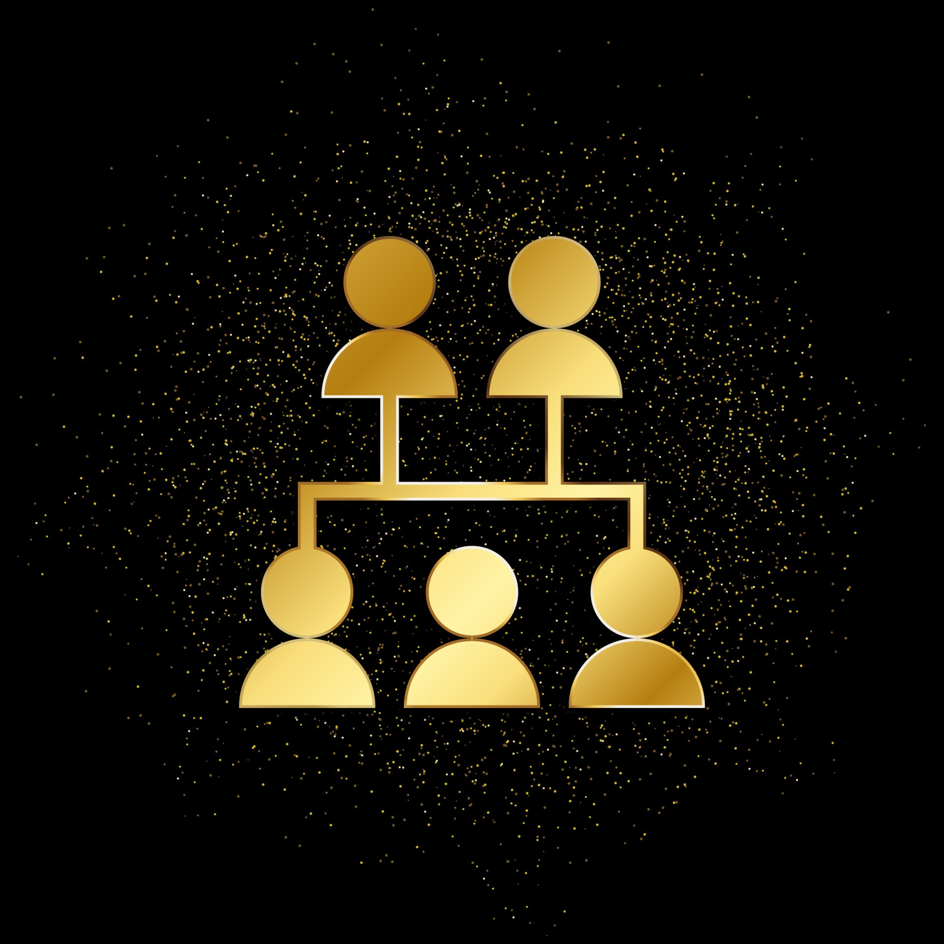 Database Server Network Gold Icon Vector Illustration Of Golden Particle Background 16610209