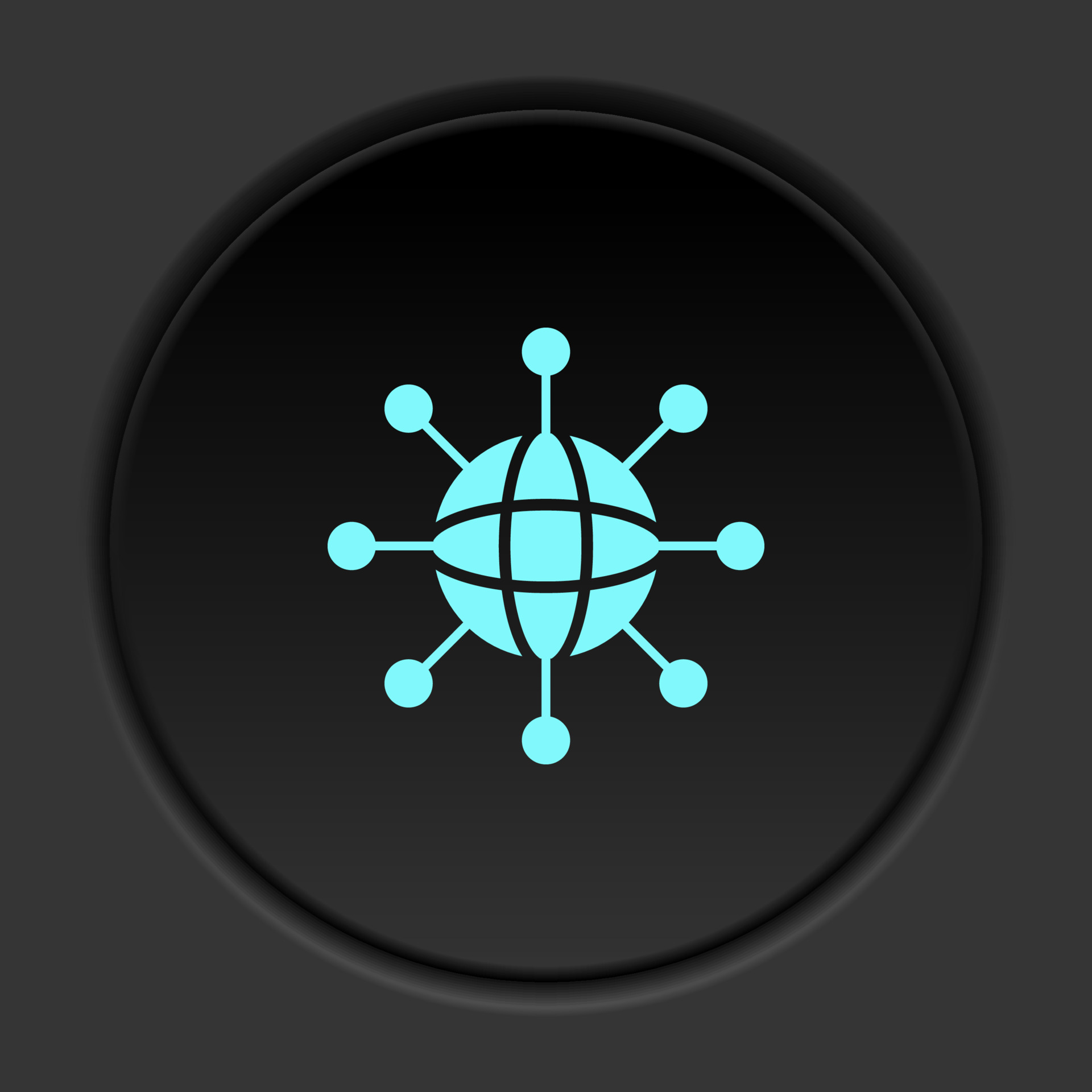 Round Button Icon Database Server Network Button Banner Round Badge Interface For