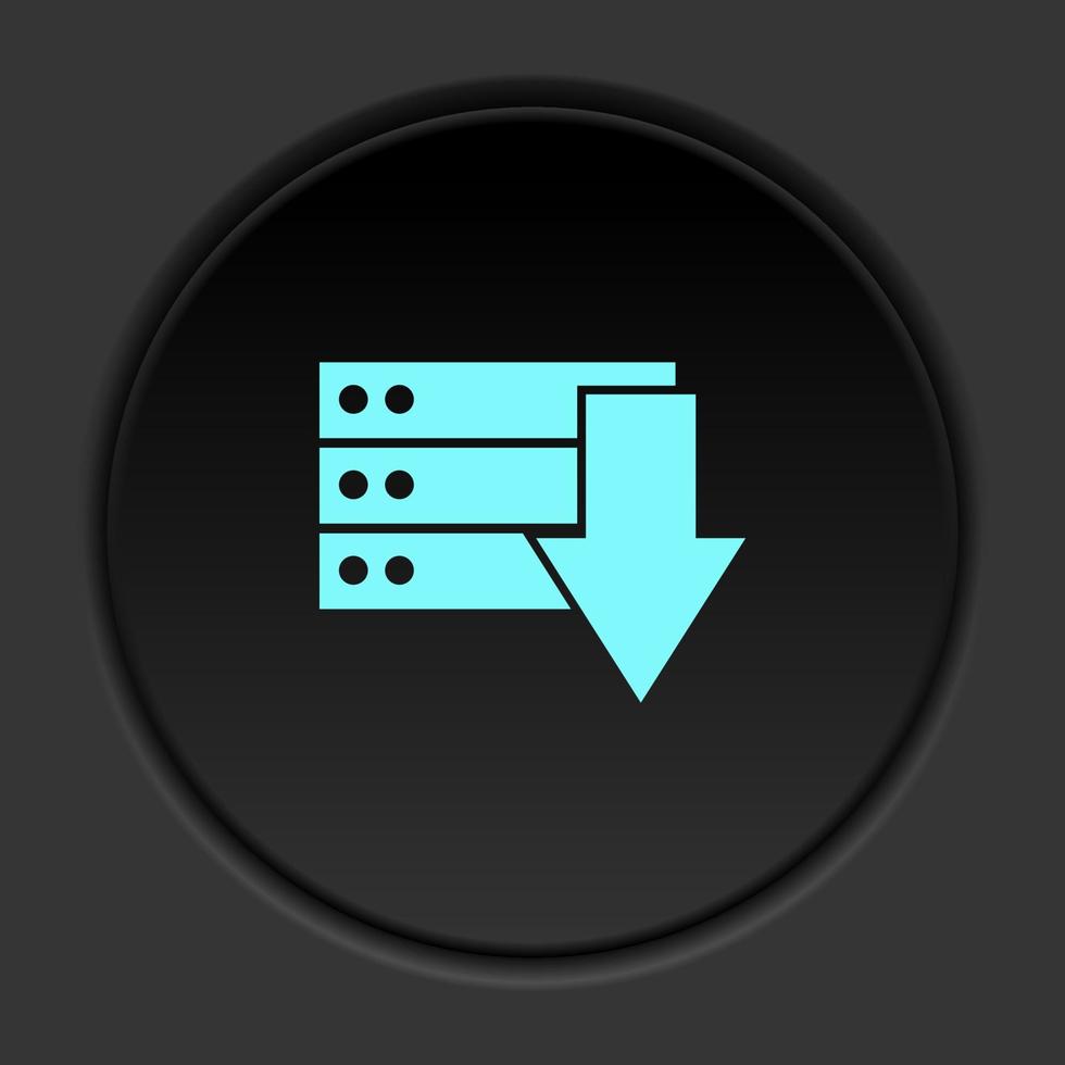 Round Button Icon Database Server Down Button Banner Round Badge Interface For Application