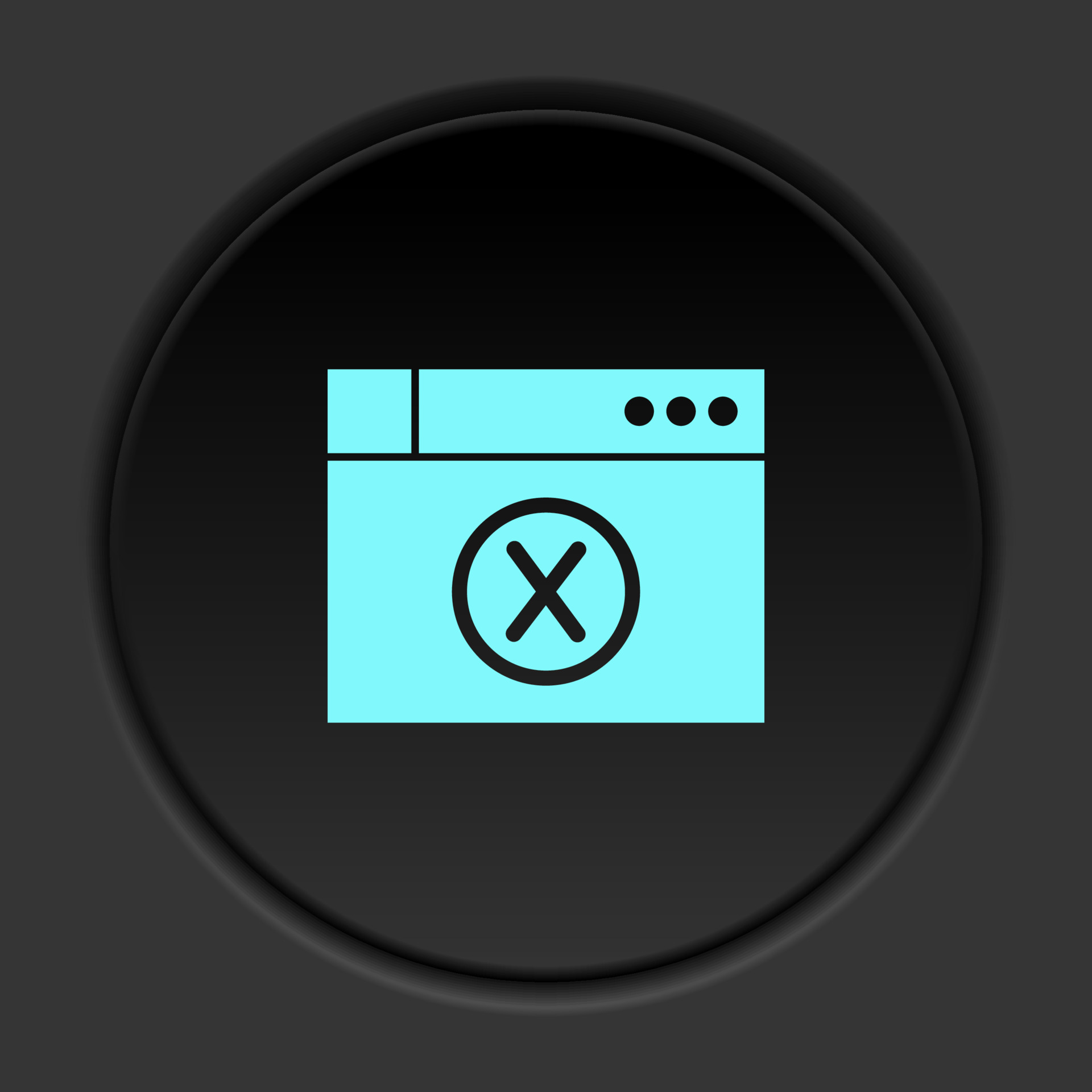 Round Button Icon Database Server Browser Button Banner Round Badge Interface For