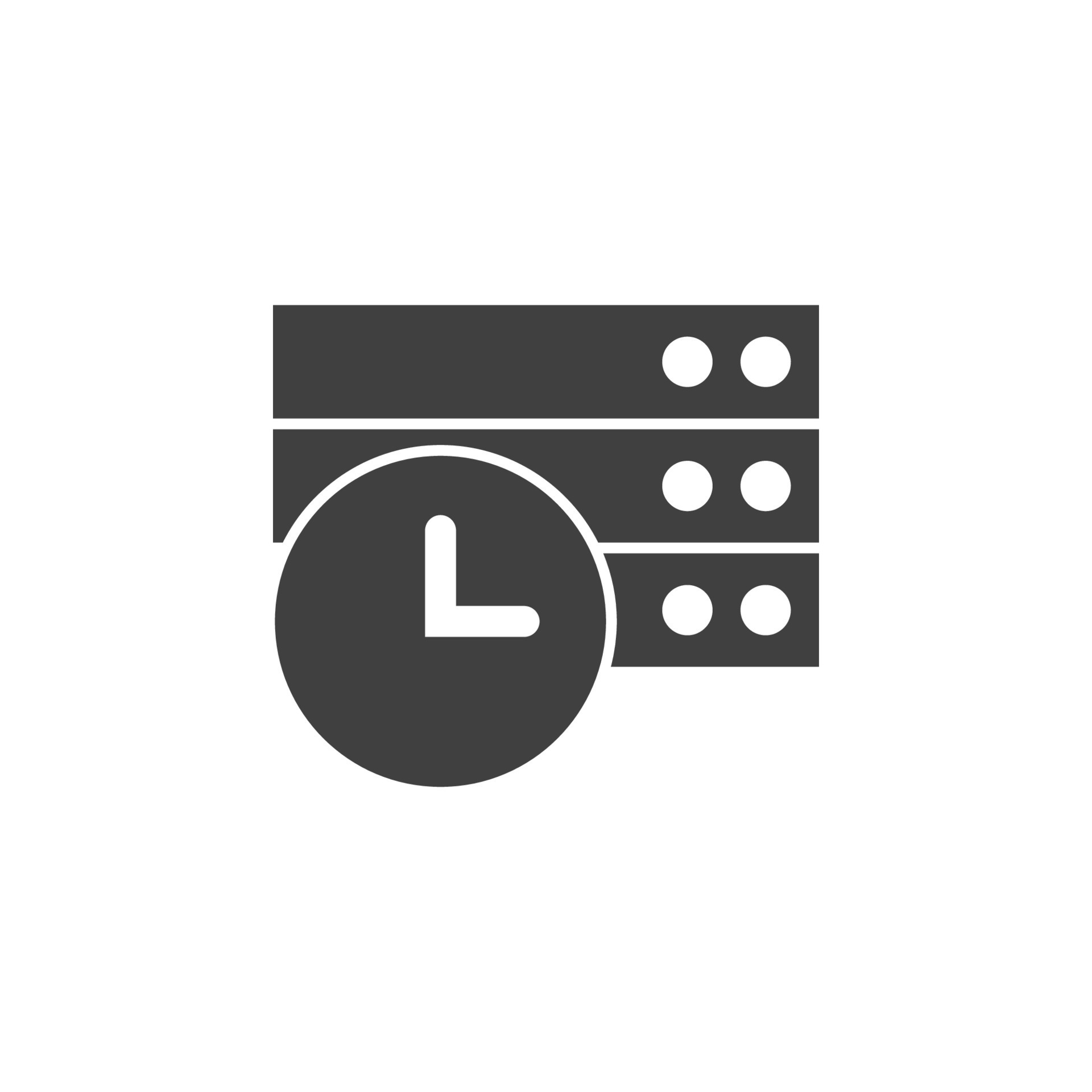 Database Server Oclock Vector Icon Element Of Data For Mobile Concept And Web Apps