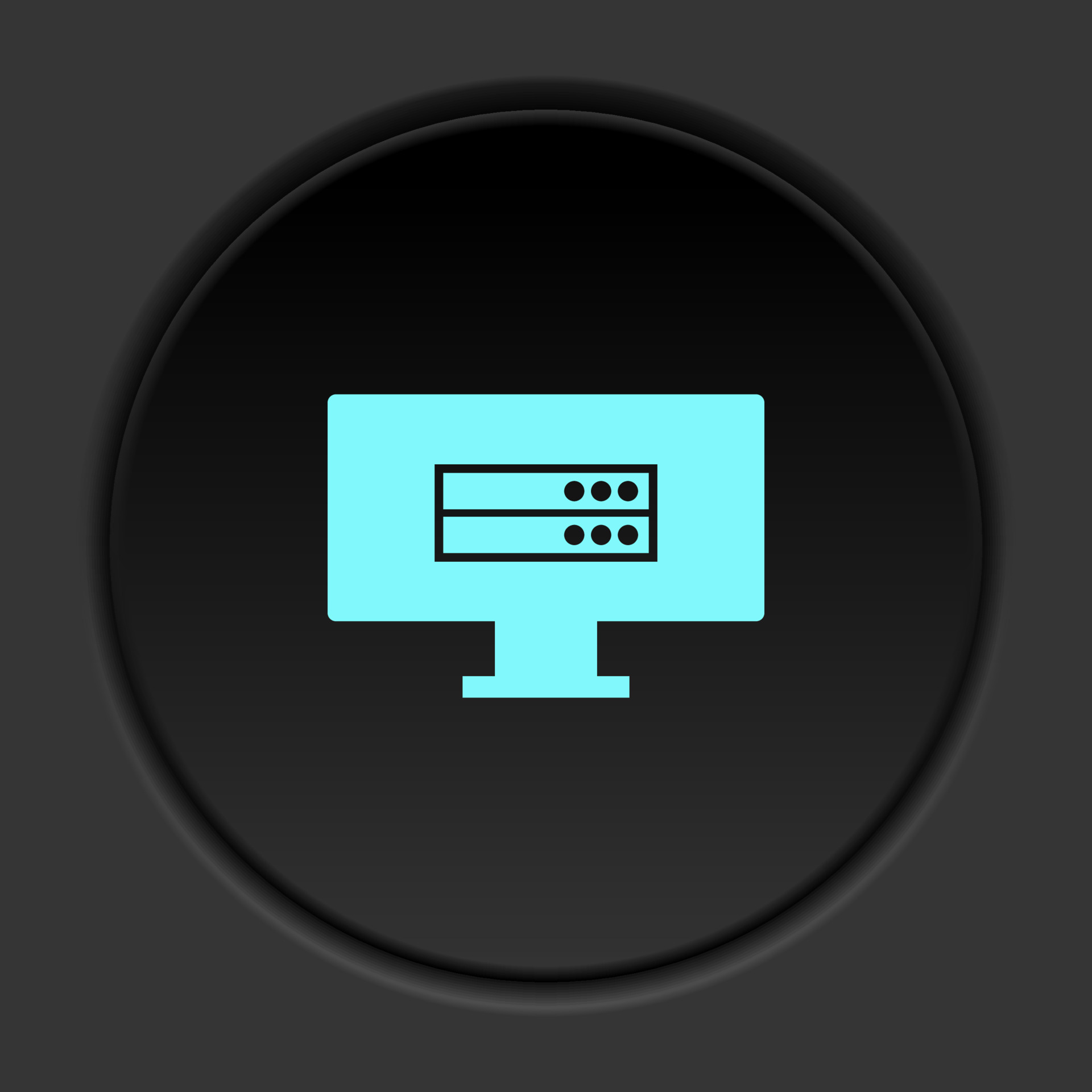 Round Button Icon Database Server Button Banner Round Badge Interface For Application 5542