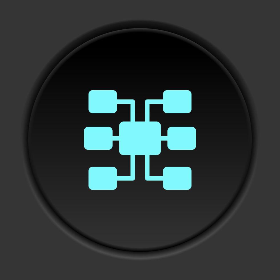 Round Button Icon Database Server Sitemap Button Banner Round Badge Interface For