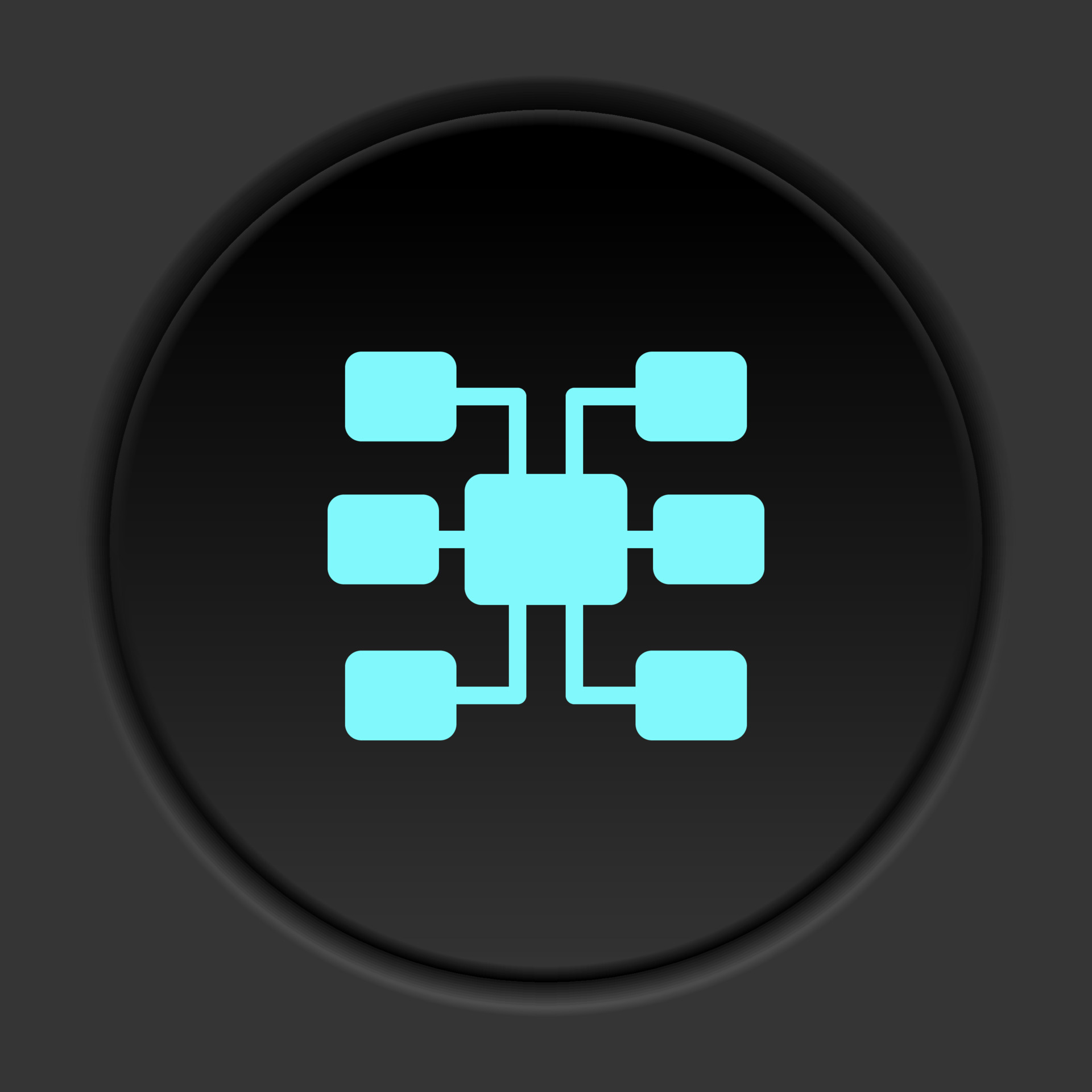 Round Button Icon Database Server Sitemap Button Banner Round Badge Interface For