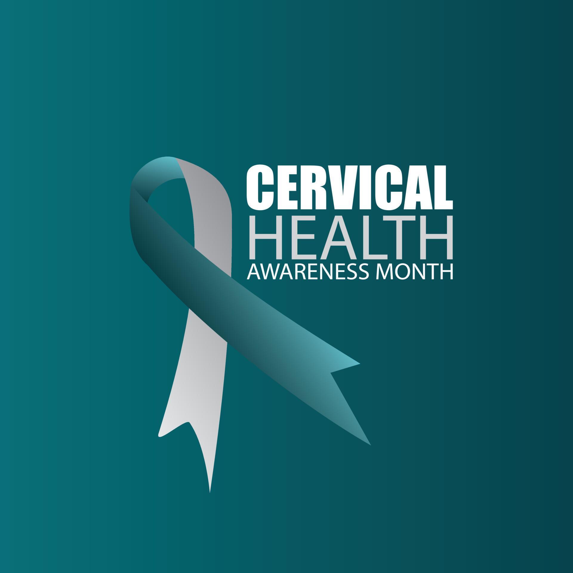 Vector illustration of Cervical Health Awareness Month. Simple and ... Vector illustration of Cervical Health Awareness Month. Simple and ...