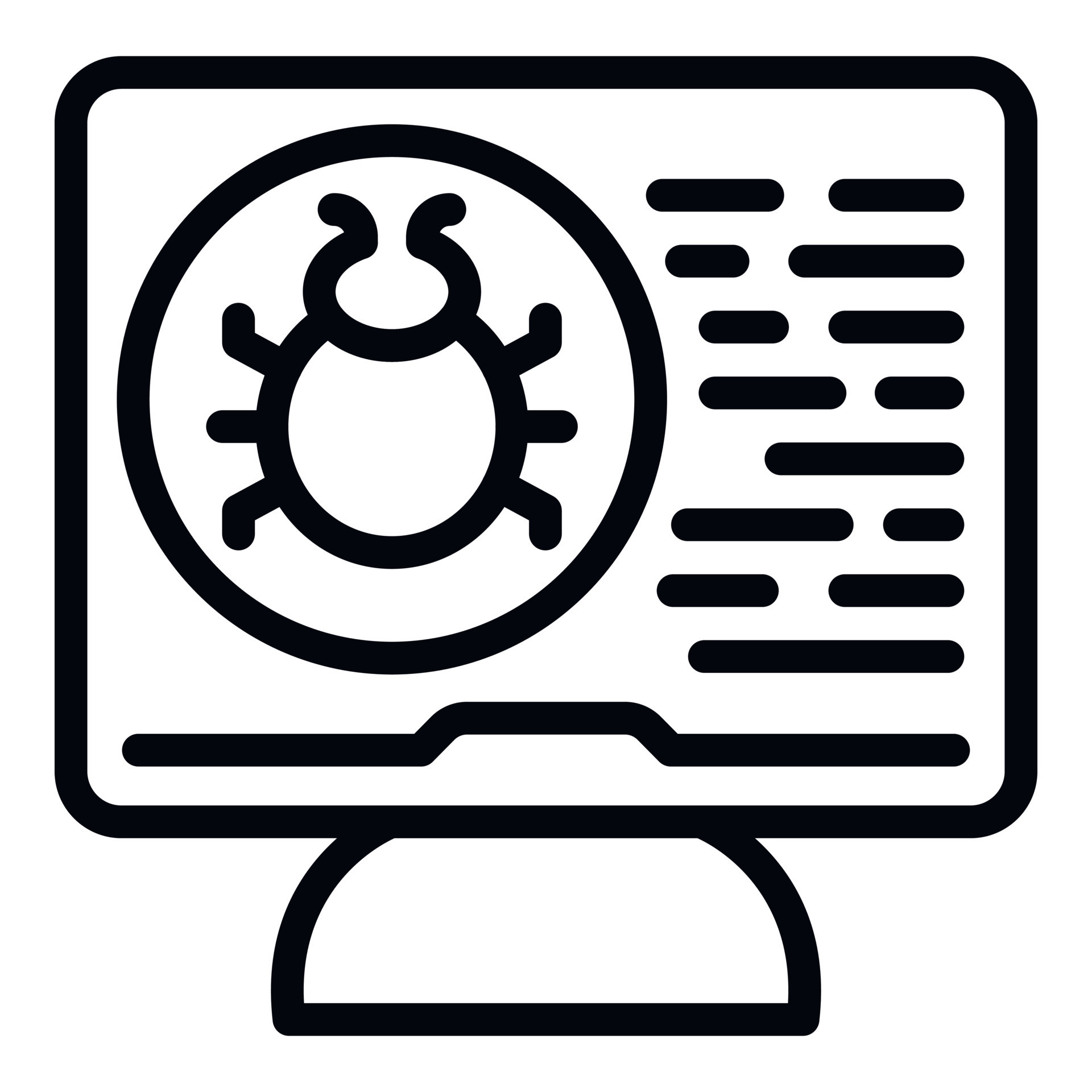 Computer Bug Icon Outline Vector Cyber Crime 16611258 Vector Art At
