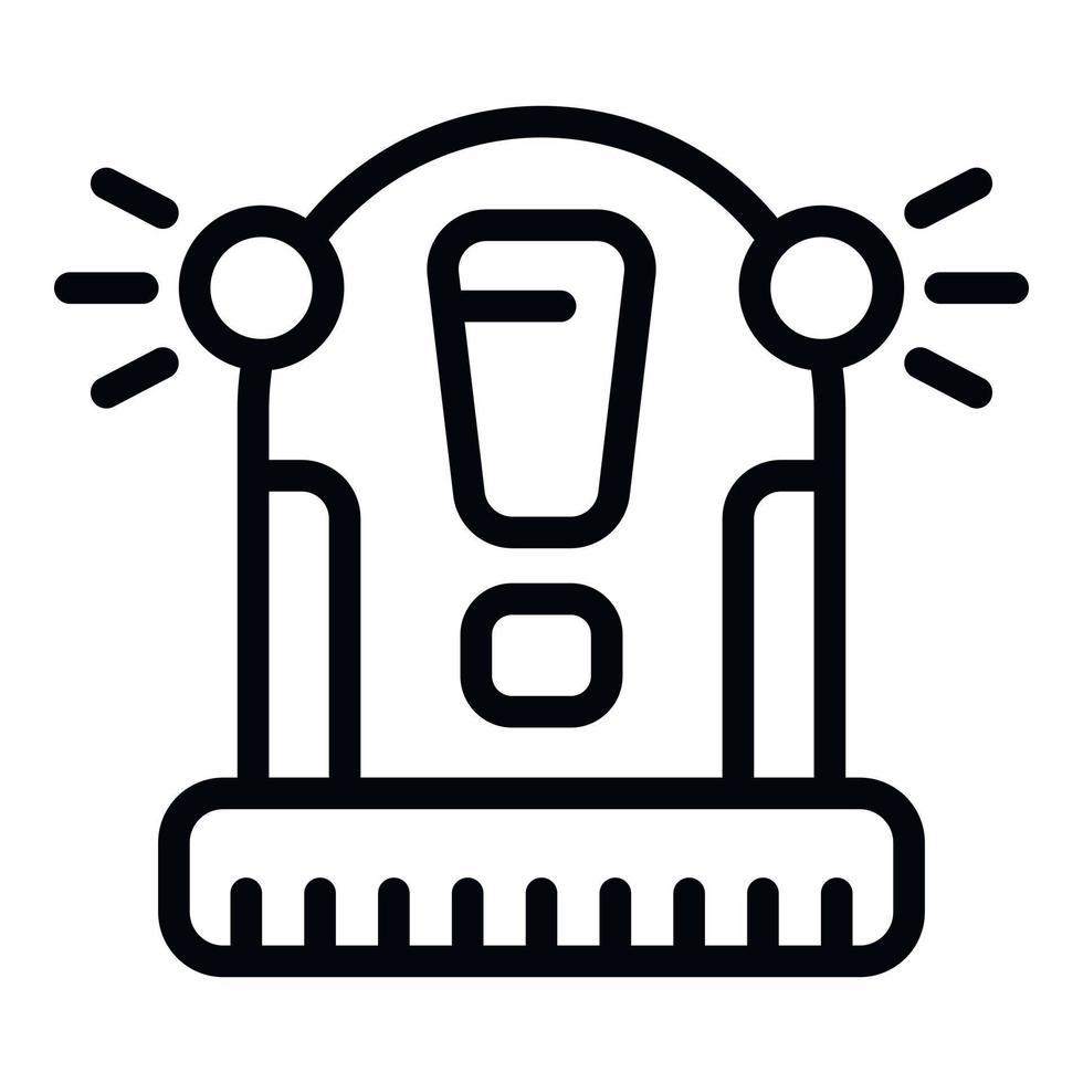 Cyber Alert Icon Outline Vector Hacker Crime 16611290 Vector Art At