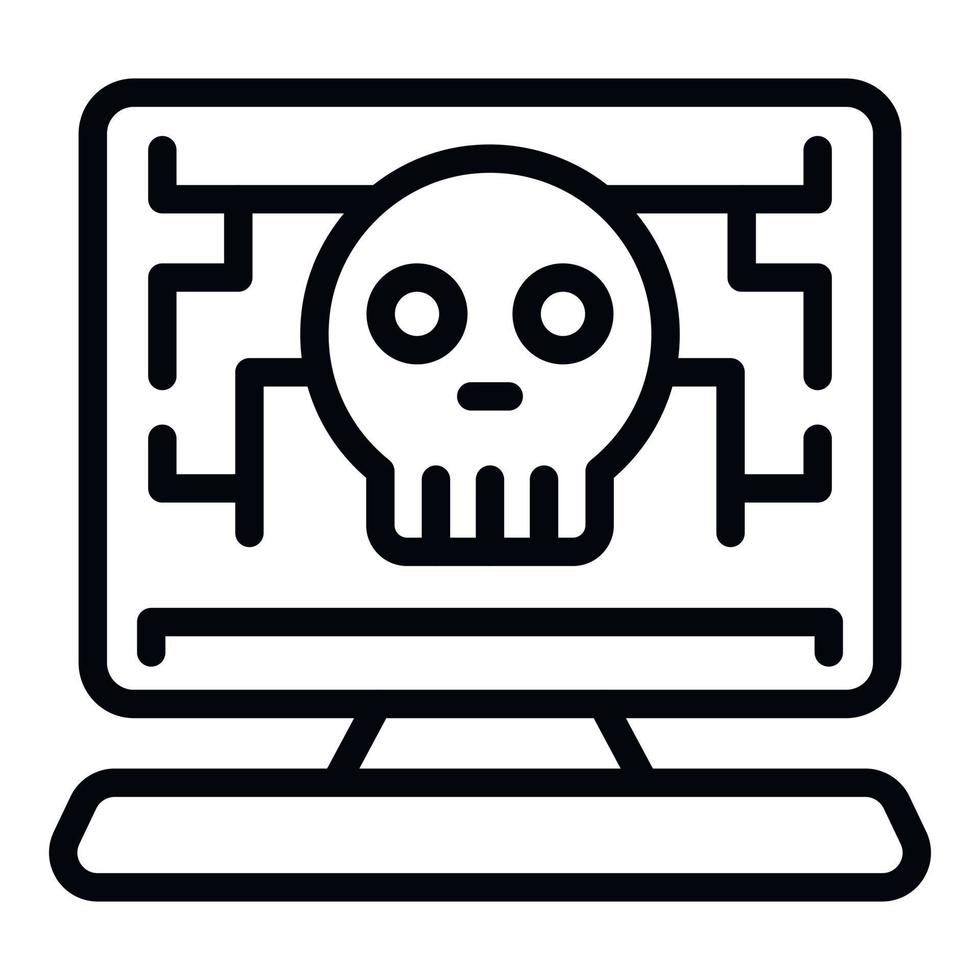 Cyber crime icon outline vector. Data hacker 16611293 Vector Art at Vecteezy