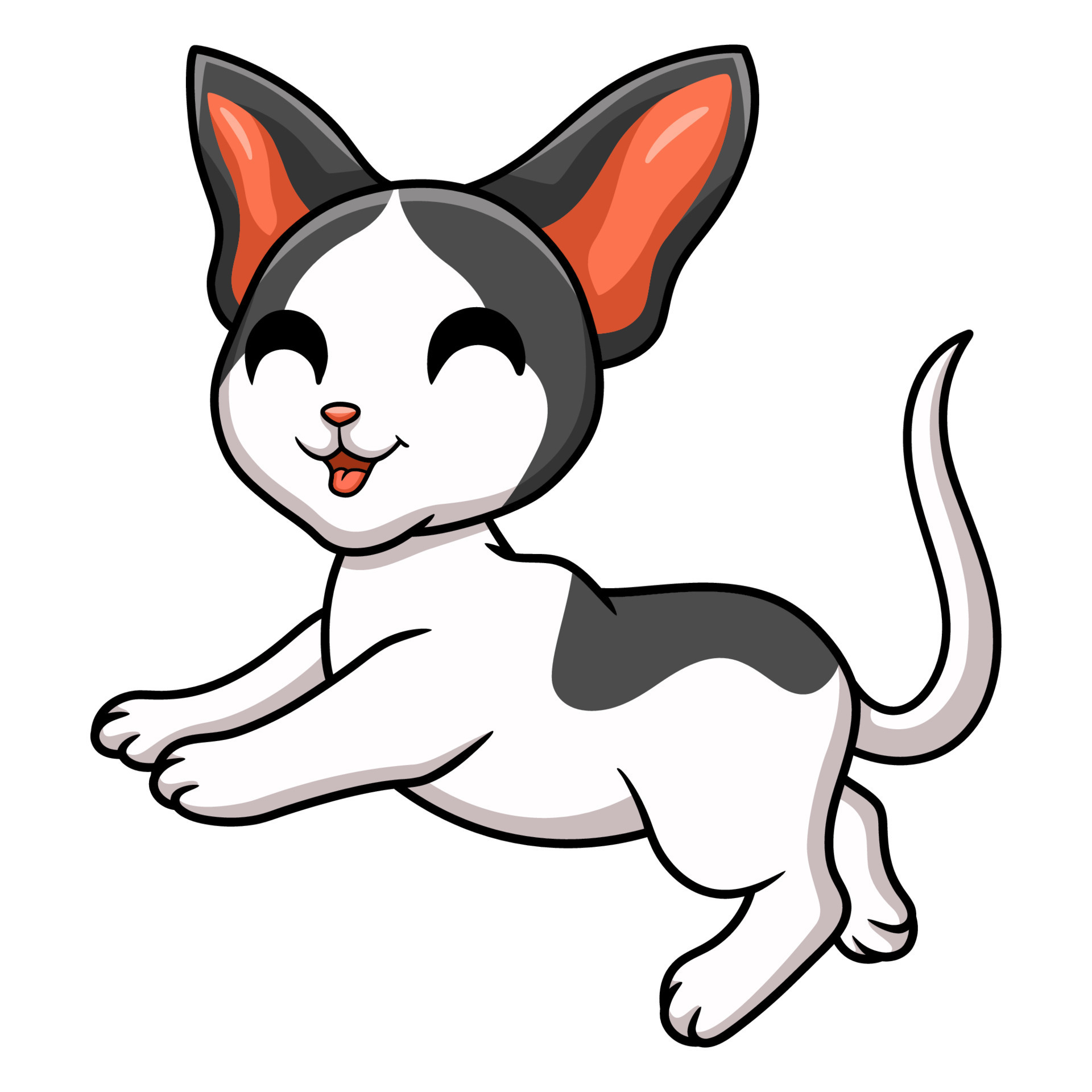 Cute oriental cat cartoon posing 16613946 Vector Art at Vecteezy Cute oriental cat cartoon posing 16613946 Vector Art at Vecteezy
