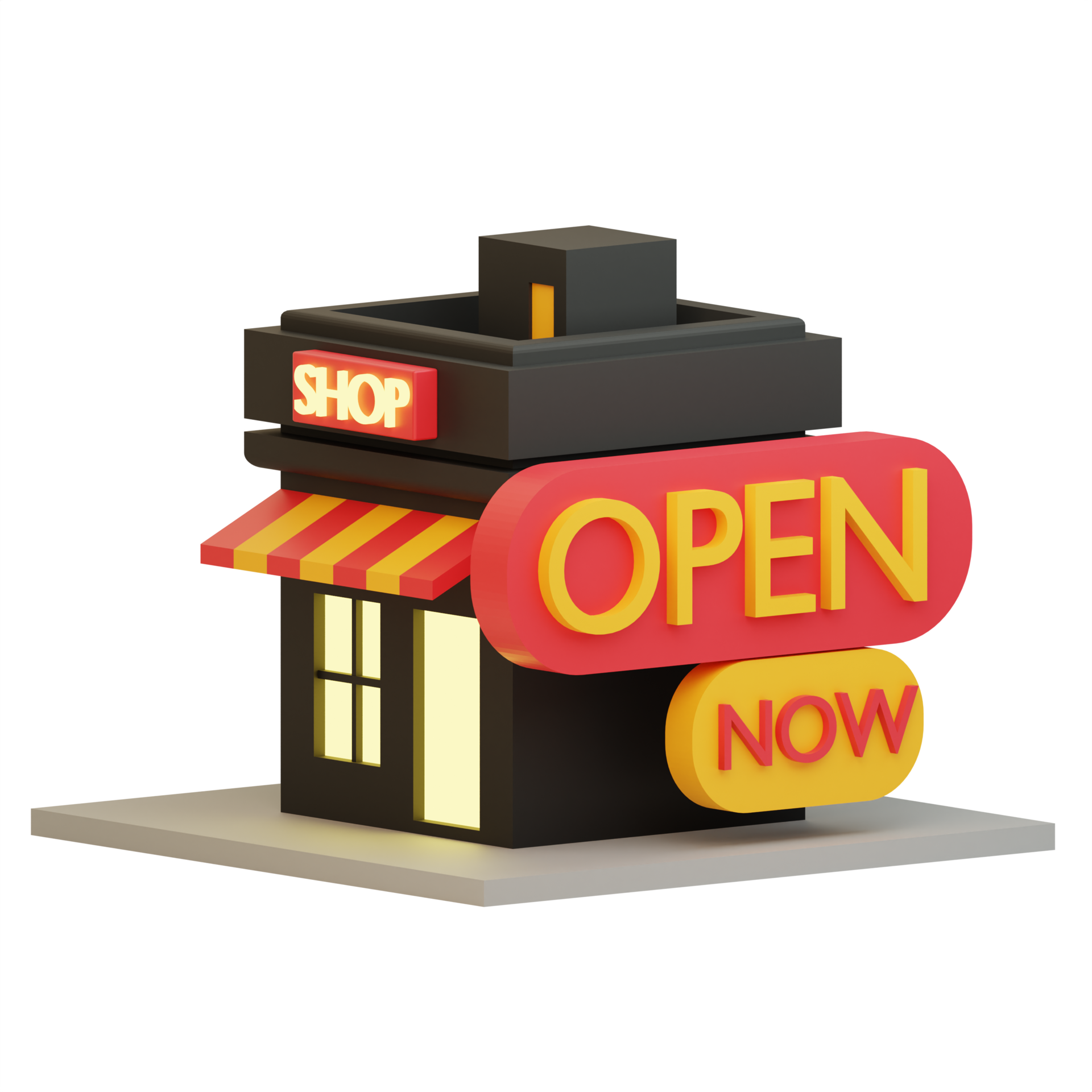 3d shop open and close icon 16618854 PNG