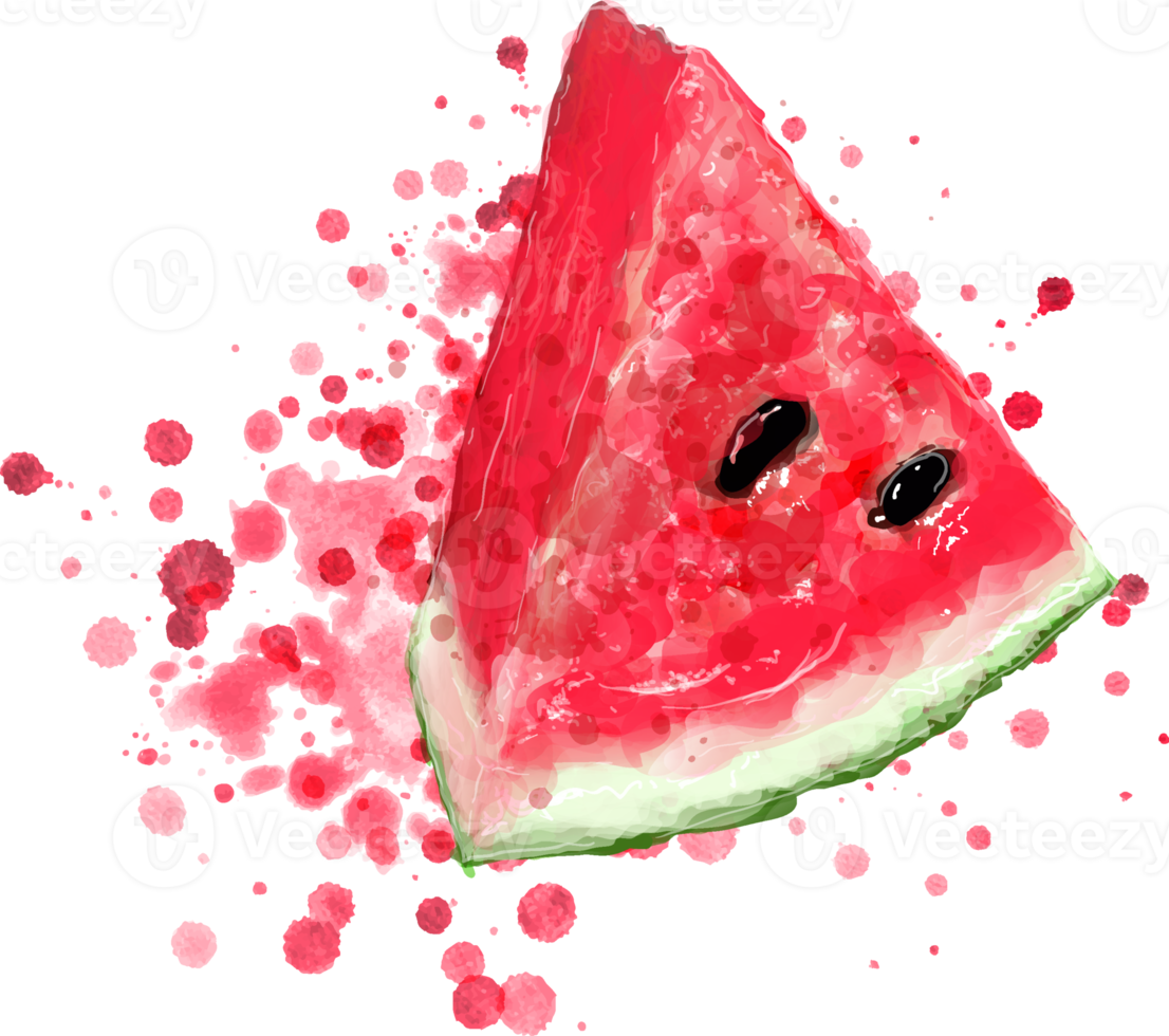 Watermelon Watercolor Illustration 16620948 Png