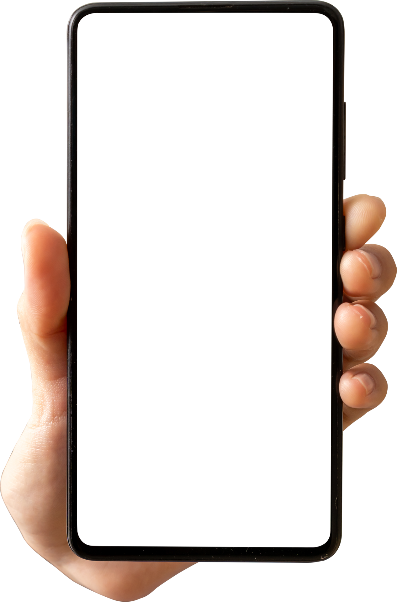 Hands holding black smart phone 16622296 PNG Hands holding black smart phone 16622296 PNG