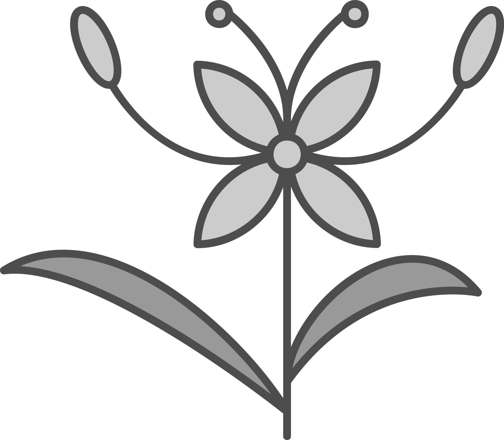 Ixora Vector Icon Design 16622464 Vector Art At Vecteezy
