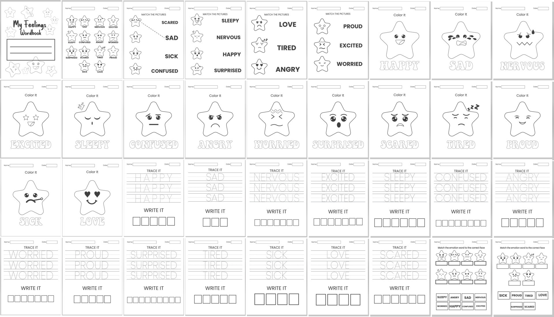 Feelings Emotions Worksheets For Preschoolers 16623603 Vector Art At feelings-emotions-worksheets-for-preschoolers-16623603-vector-art-at