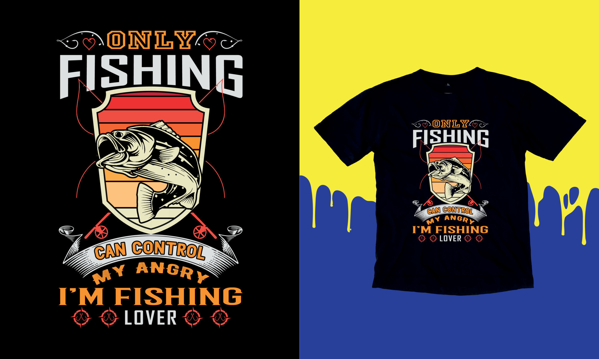 Only Fishing Can Control My Angry I'm Fishing Lover, T-Shirt Gift Men's ... Only Fishing Can Control My Angry I'm Fishing Lover, T-Shirt Gift Men's ...