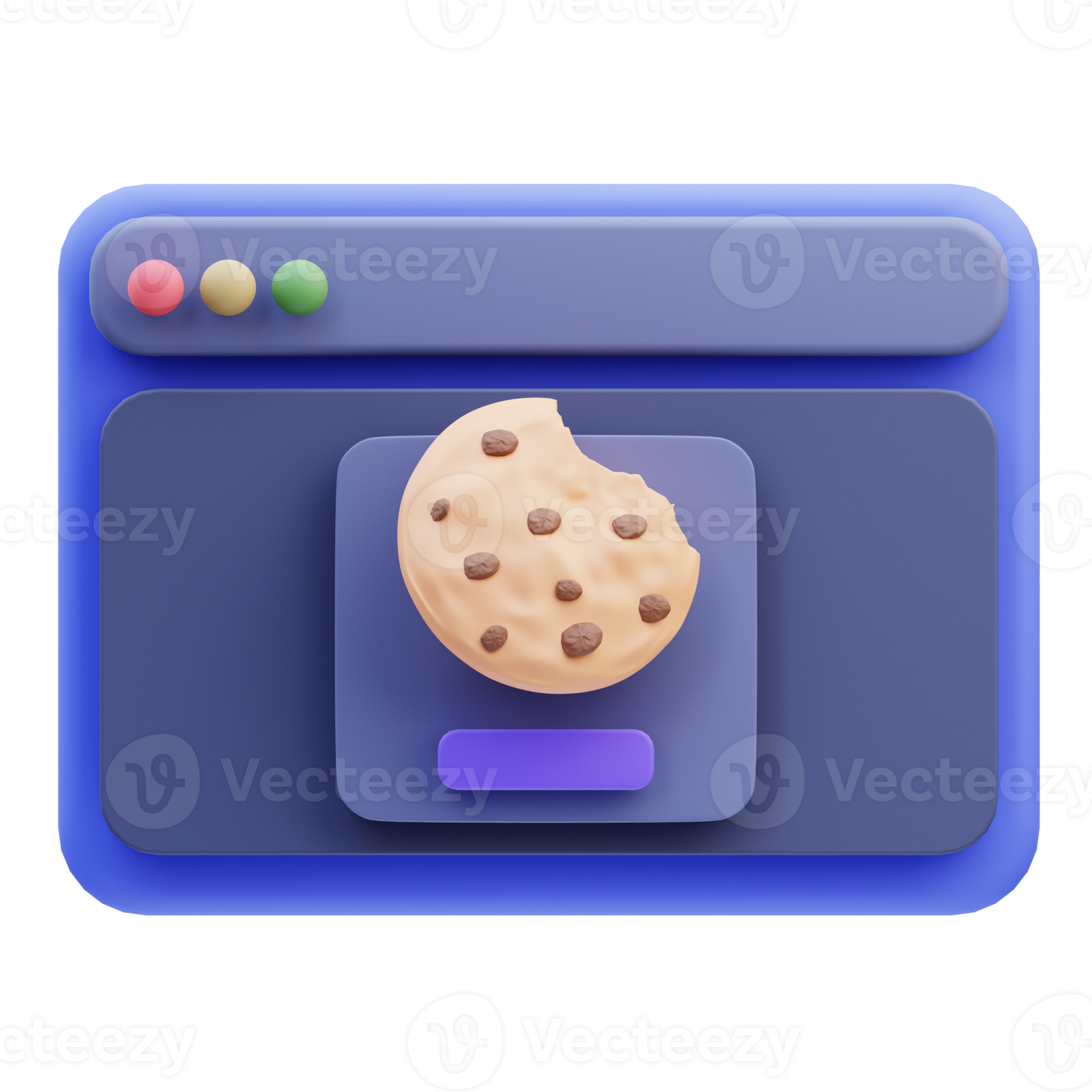 3d Illustration Internet Security web cookies 16637981 PNG