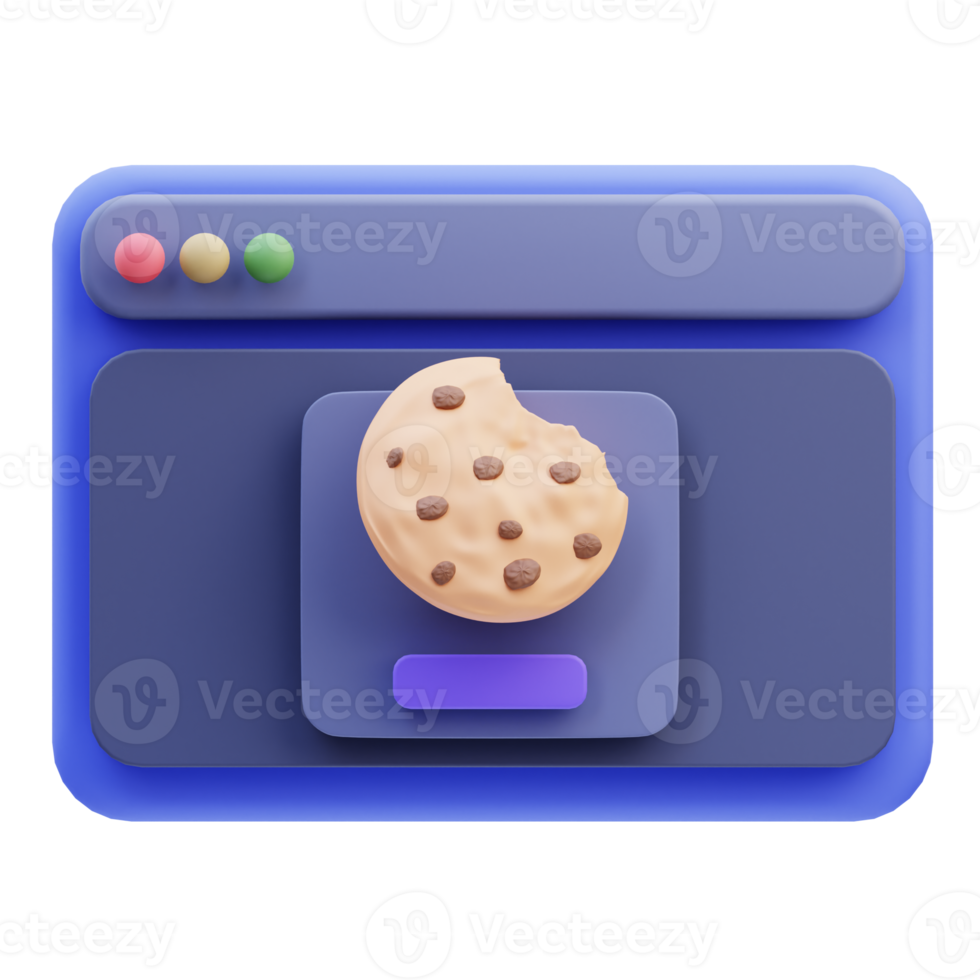 3d Illustration Internet Security Web Cookies 16637981 Png