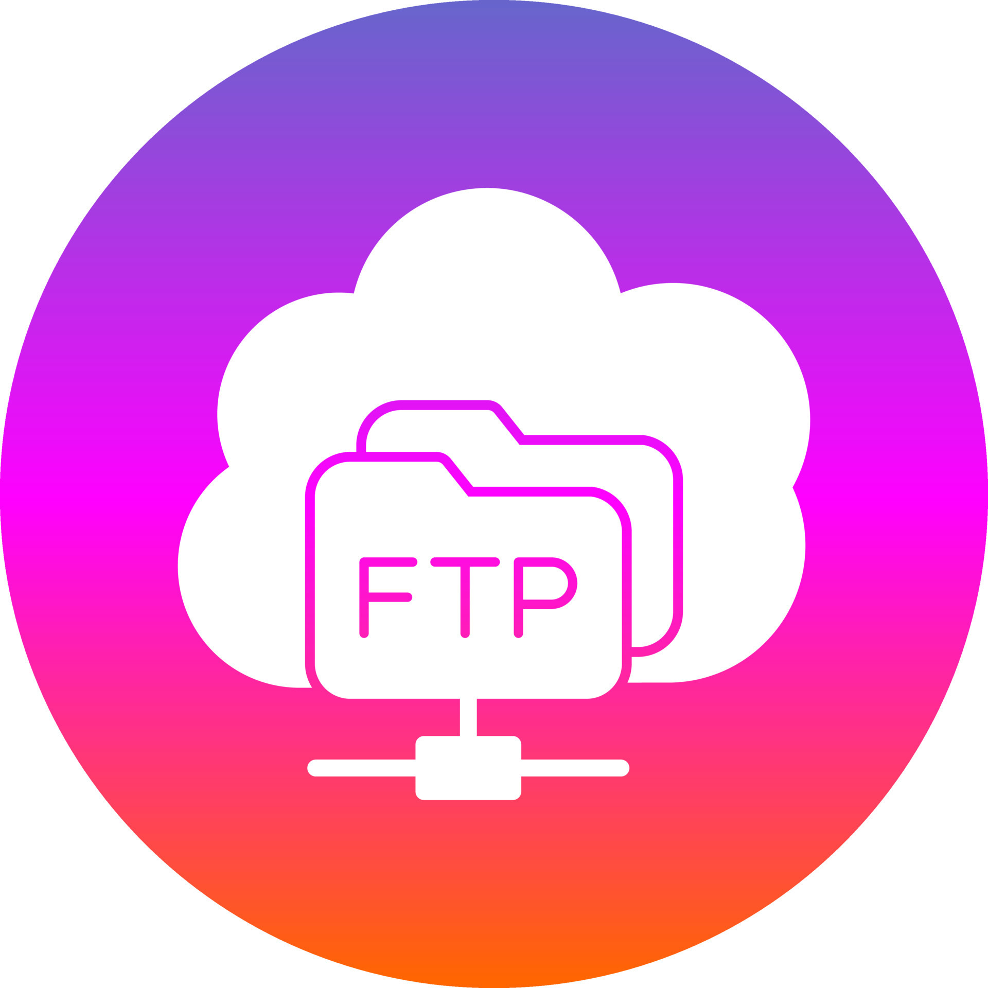 diseño de icono de vector ftp 16639693 Vector en Vecteezy