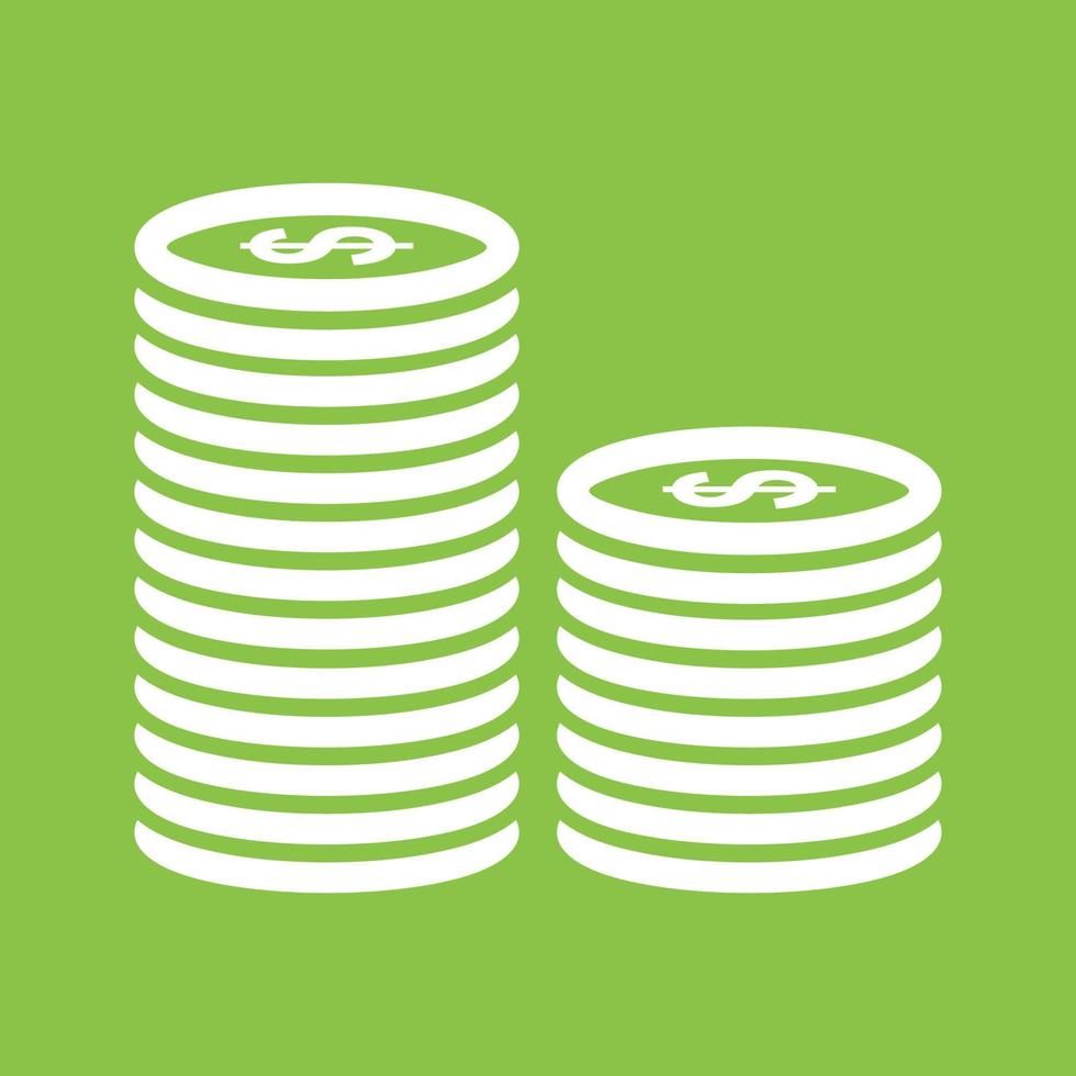 Stack Of Coins Line Color Background Icon 16643218 Vector Art At Vecteezy
