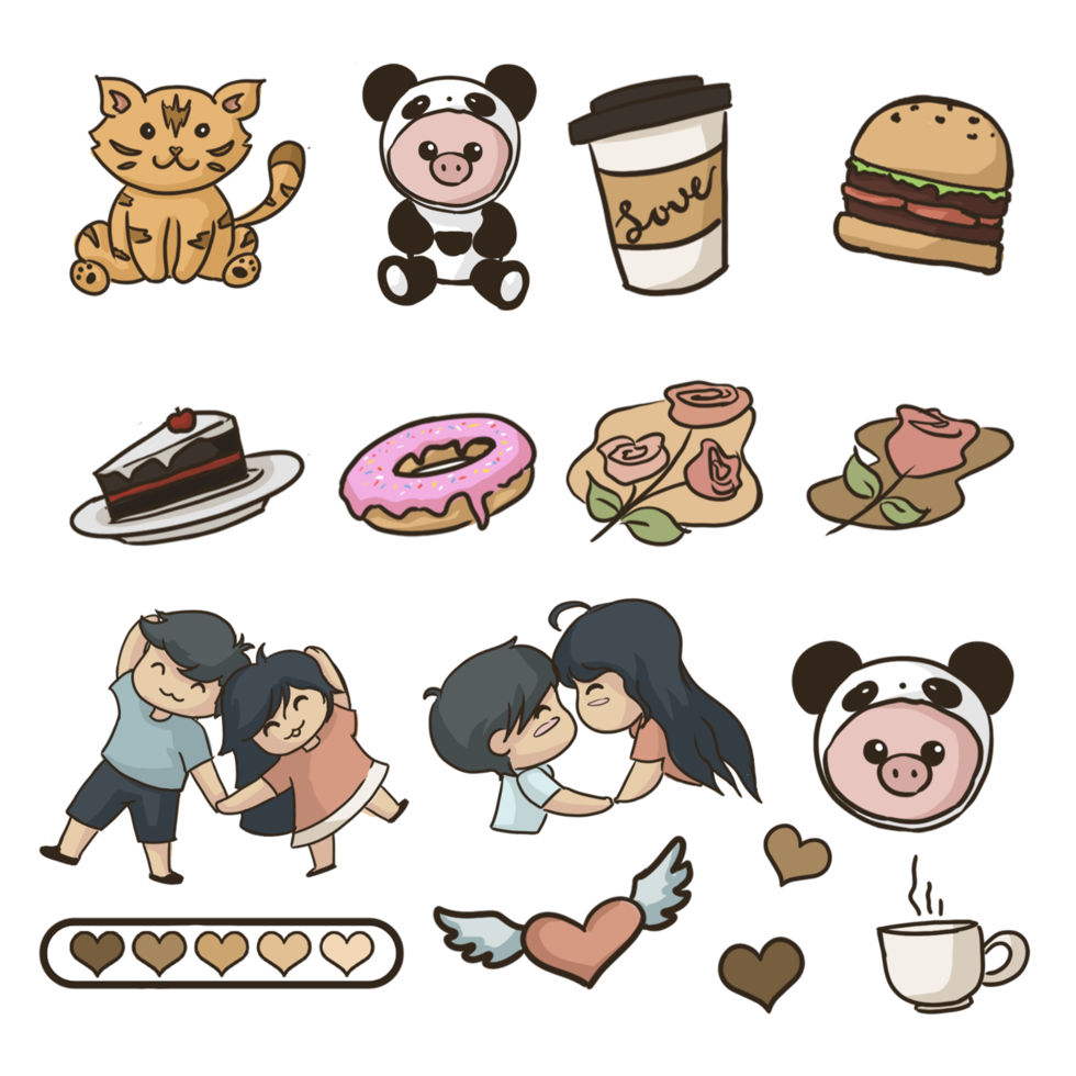 valentines stickers compilation 16651871 PNG