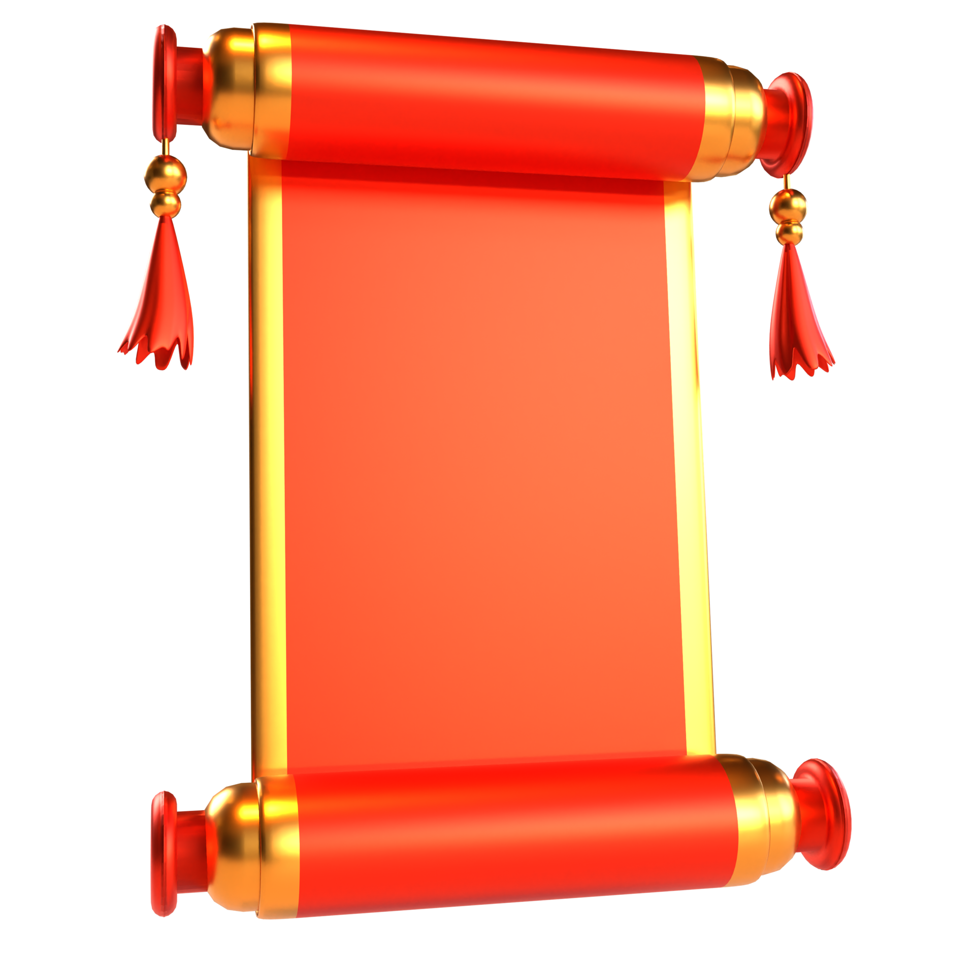 Chinese new year icon hand scroll 3D render 16652577 PNG Chinese new year icon hand scroll 3D render 16652577 PNG