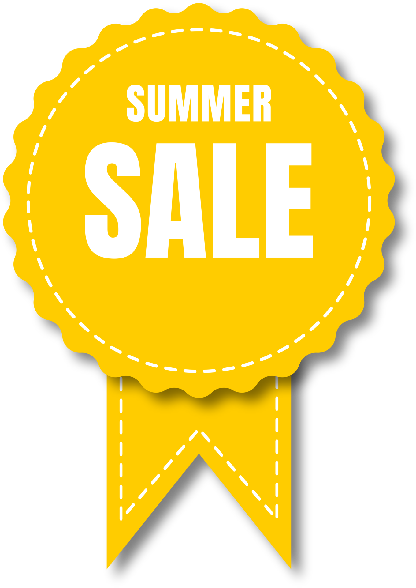 yellow and white summer sale labels 16652827 PNG