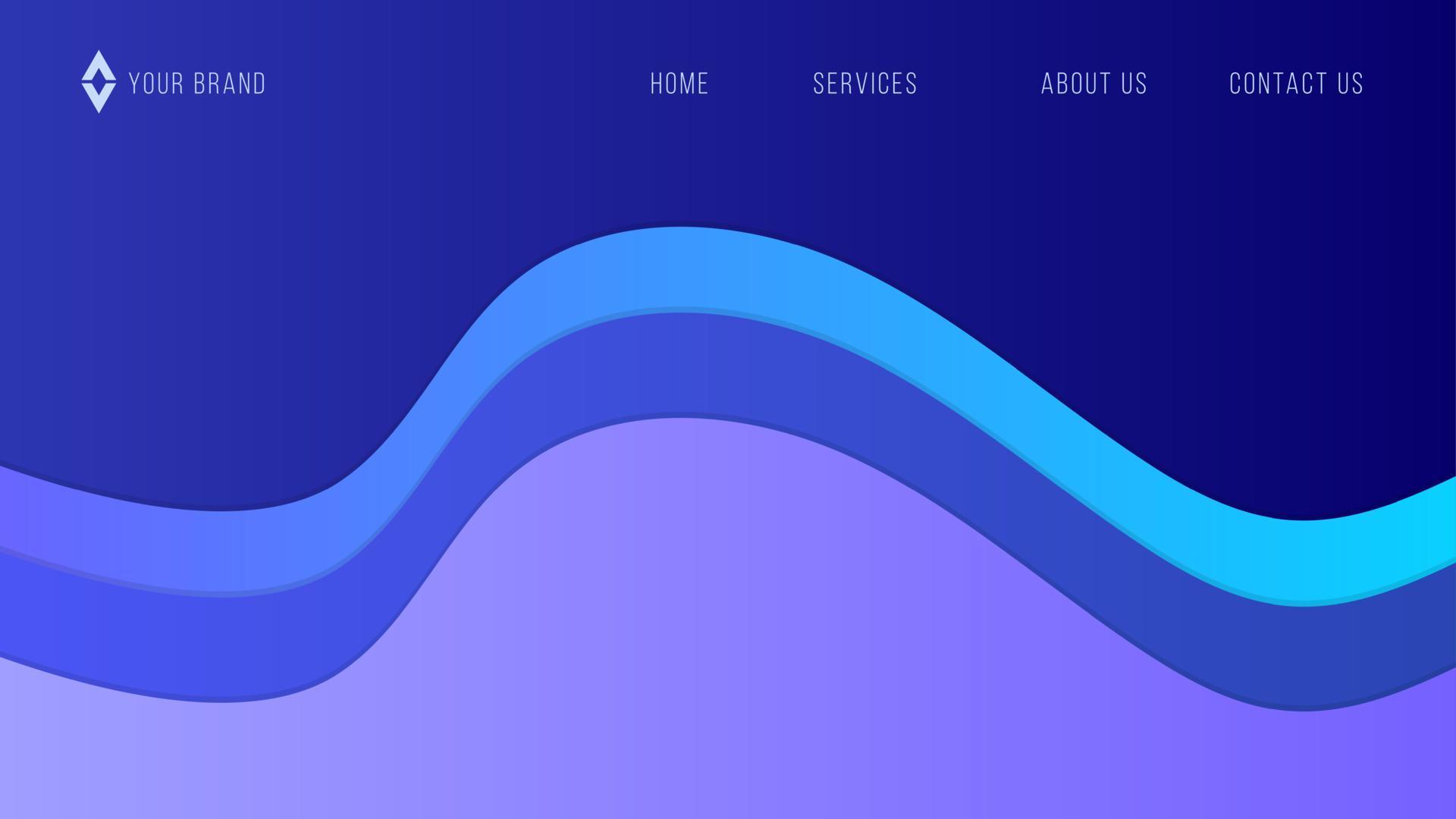 Minimalist Blue Geometric Website Background Smooth, Clean Concept with ...