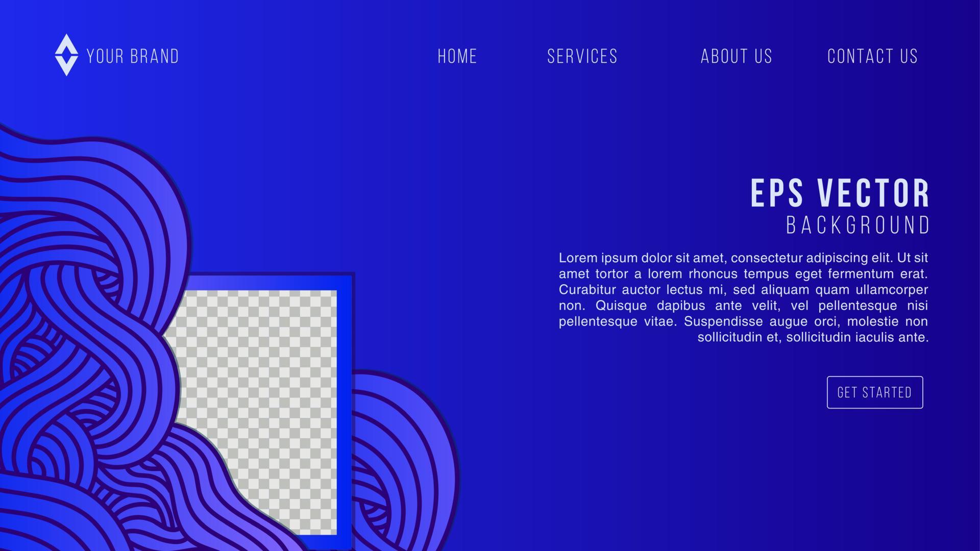 Abstract doodle blue color background for website page. Dynamic shapes ...