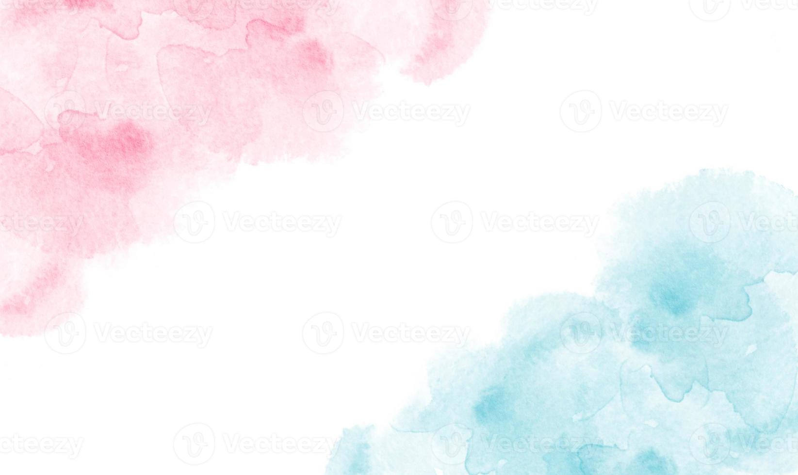 Abstract Pink Blue Watercolor Or Alcohol Ink Art With Paper Texture And