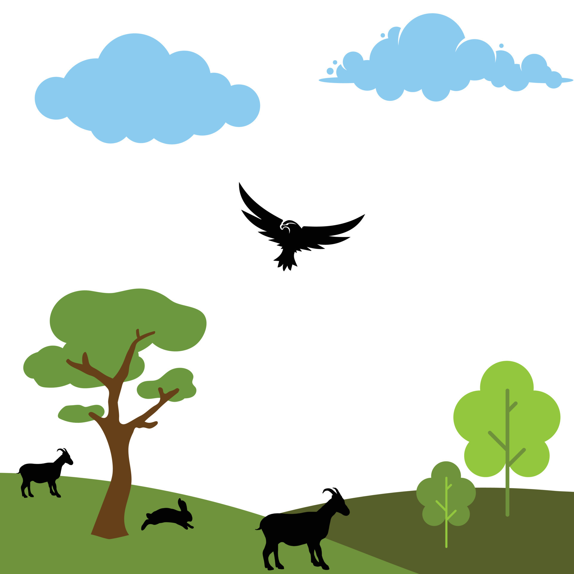 Beautiful Forest portrait 16664496 Vector Art at Vecteezy