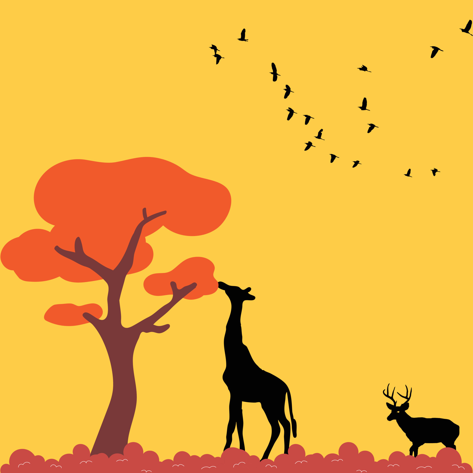 Beautiful view of forest 16664595 Vector Art at Vecteezy