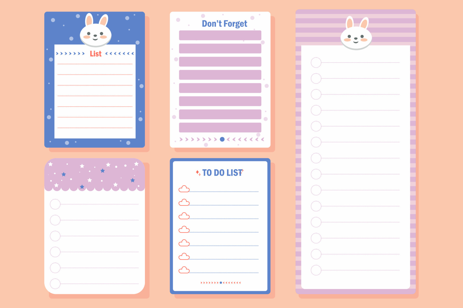 note collection of cute weekly trendy planner stickers for diaries and ...