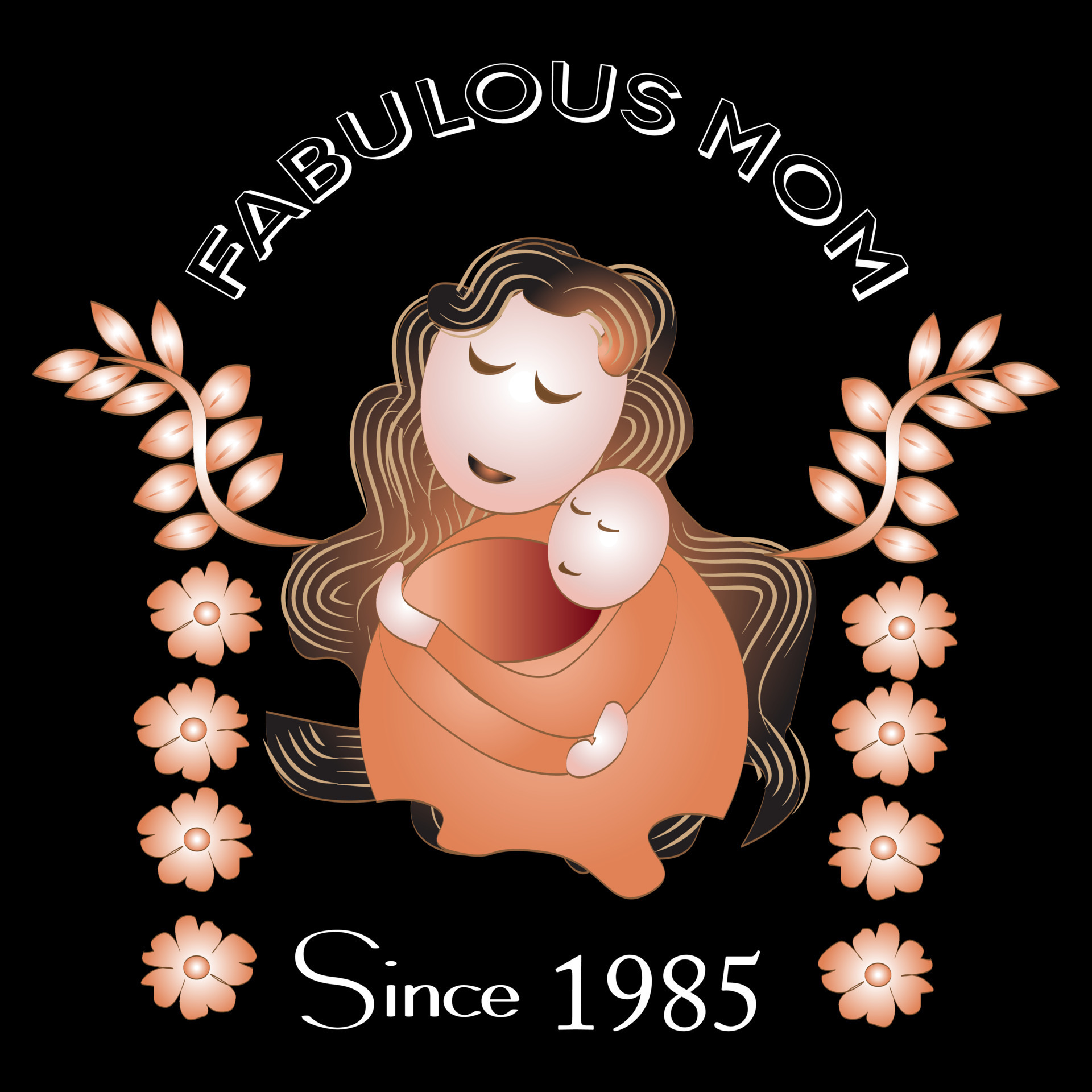 Fabulous Mom Vector 16667034 Vector Art At Vecteezy
