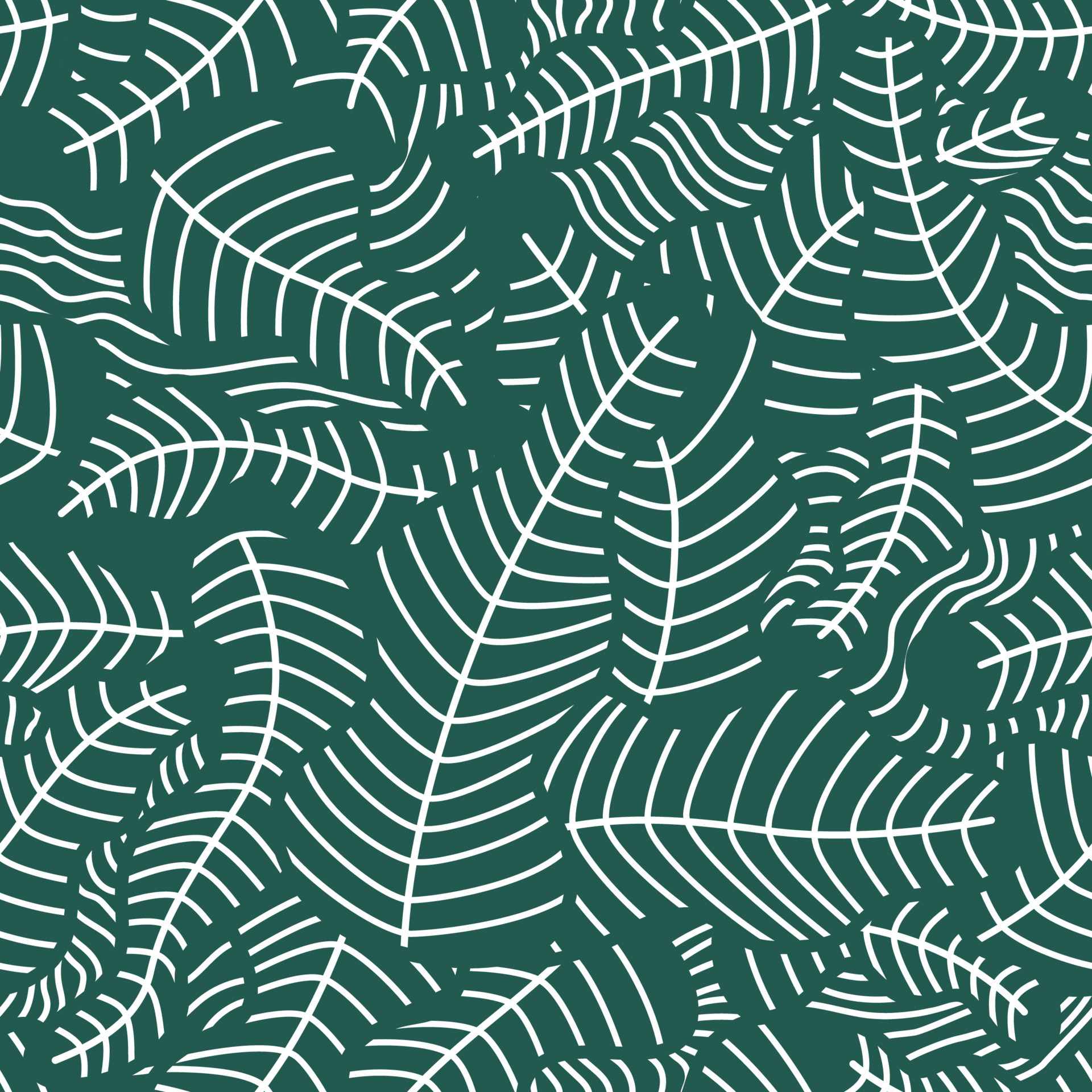 Tropical summer leaf Wallpaper seamless pattern design,line arts hand ...