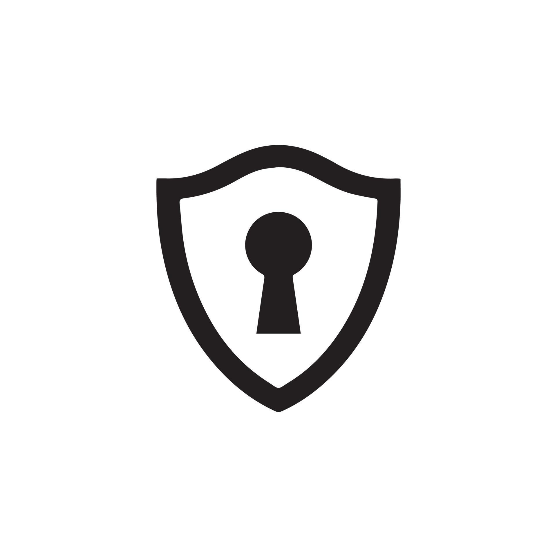 Protection And Security Vector Line Icons Business Data Protection