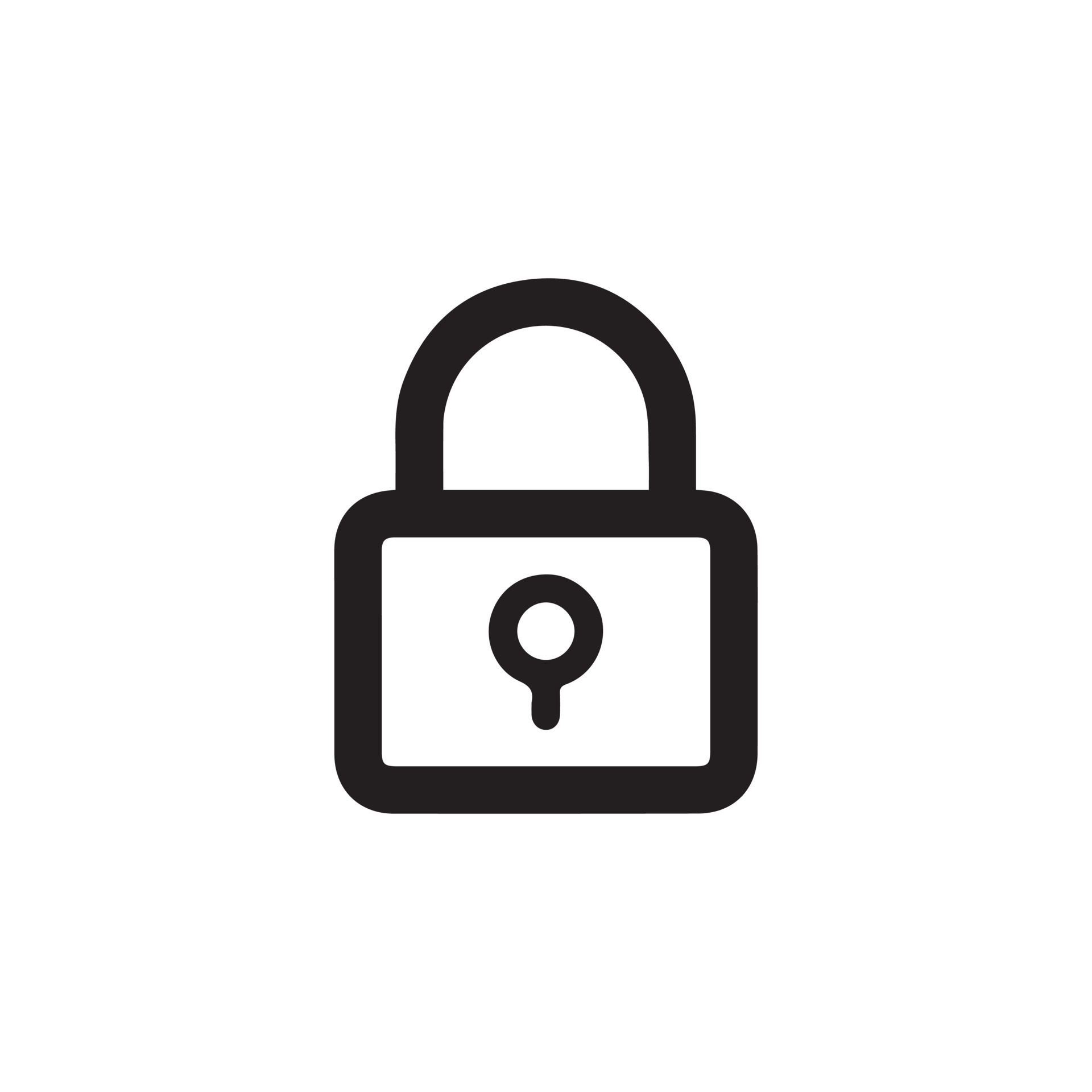 Protection And Security Vector Line Icons Business Data Protection
