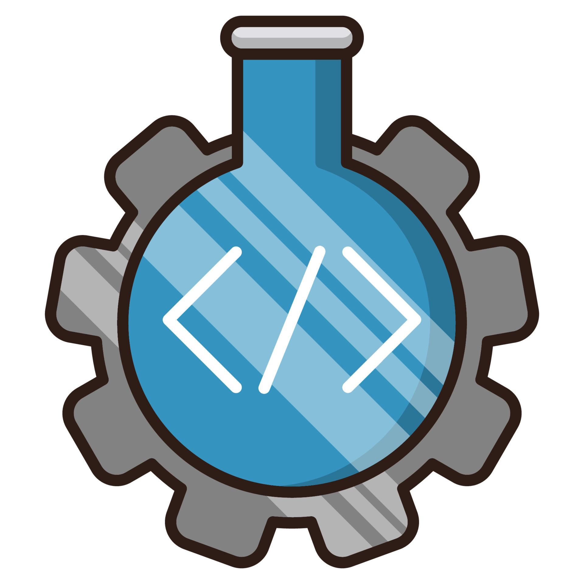 Testing Programming Icon Suitable For A Wide Range Of Digital Creative Projects Happy Creating