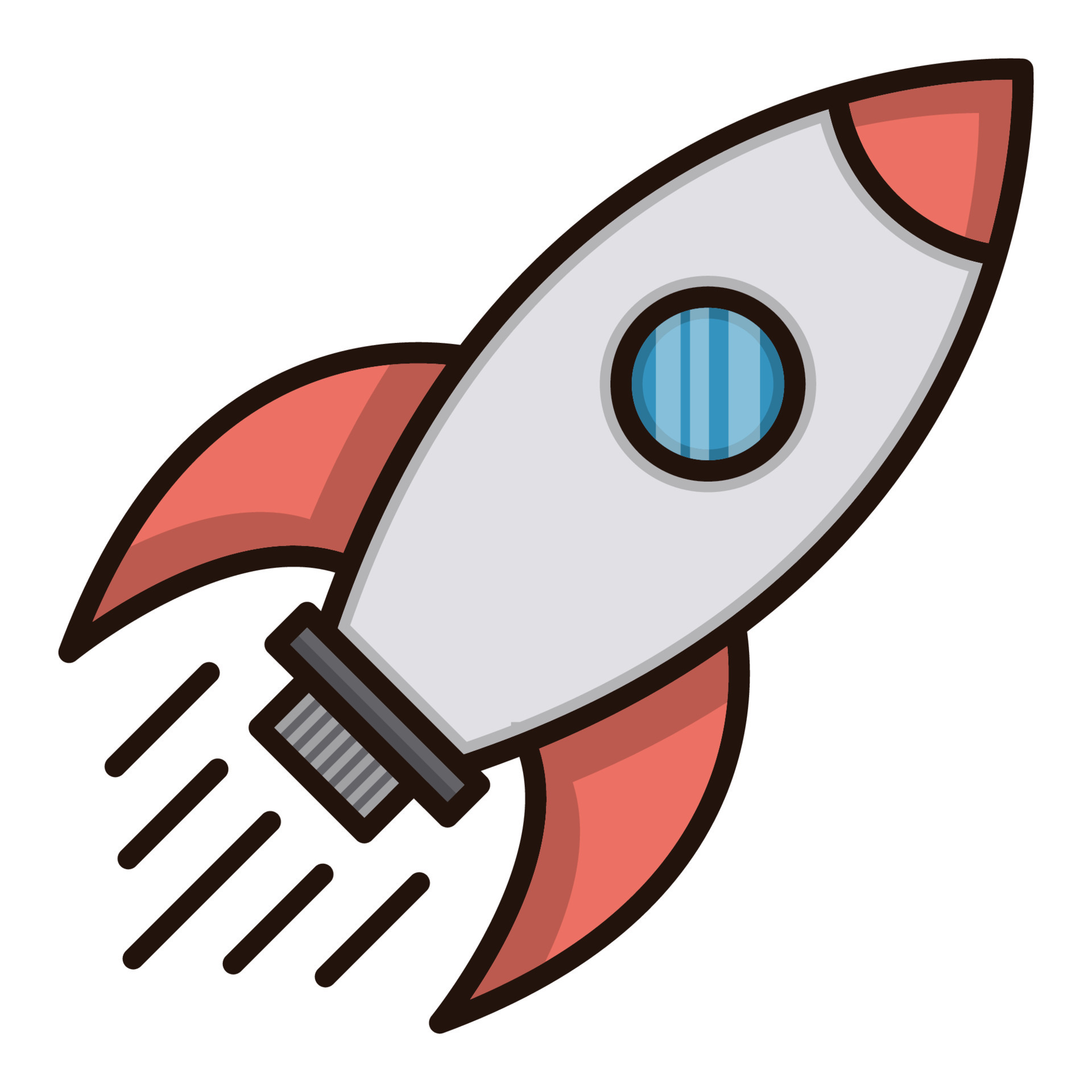 rocket icon, suitable for a wide range of digital creative projects ...