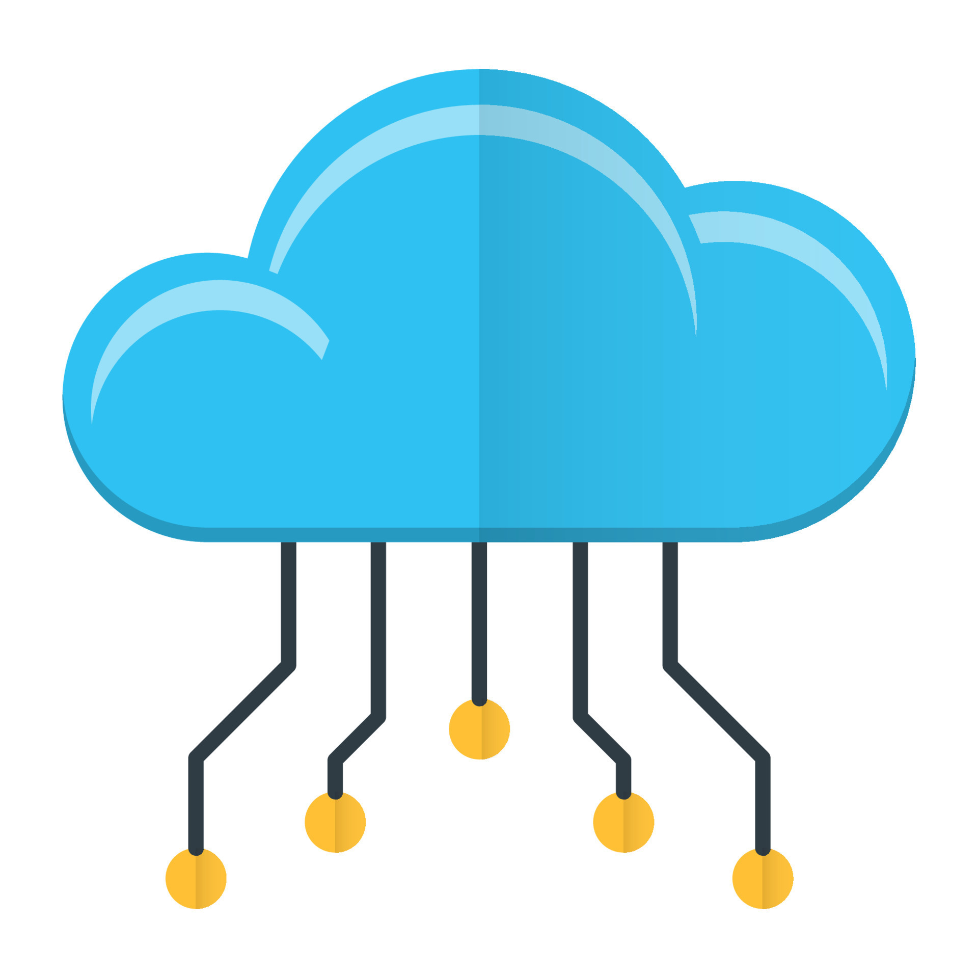 cloud computing icon, suitable for a wide range of digital creative ...