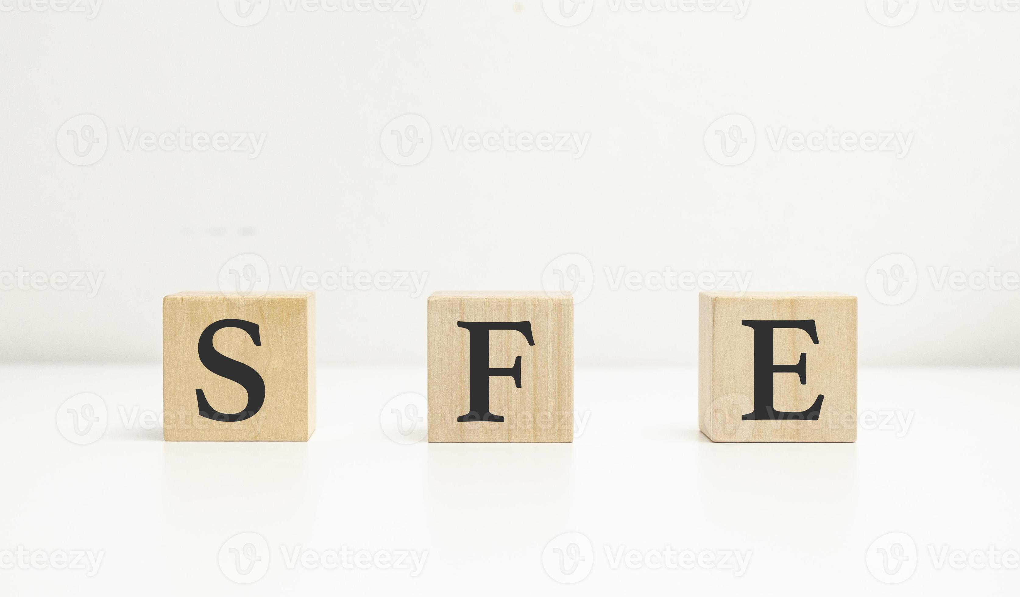 Concept image of Accounting Business Acronym SFE Sales Force Effectiveness written on white ...