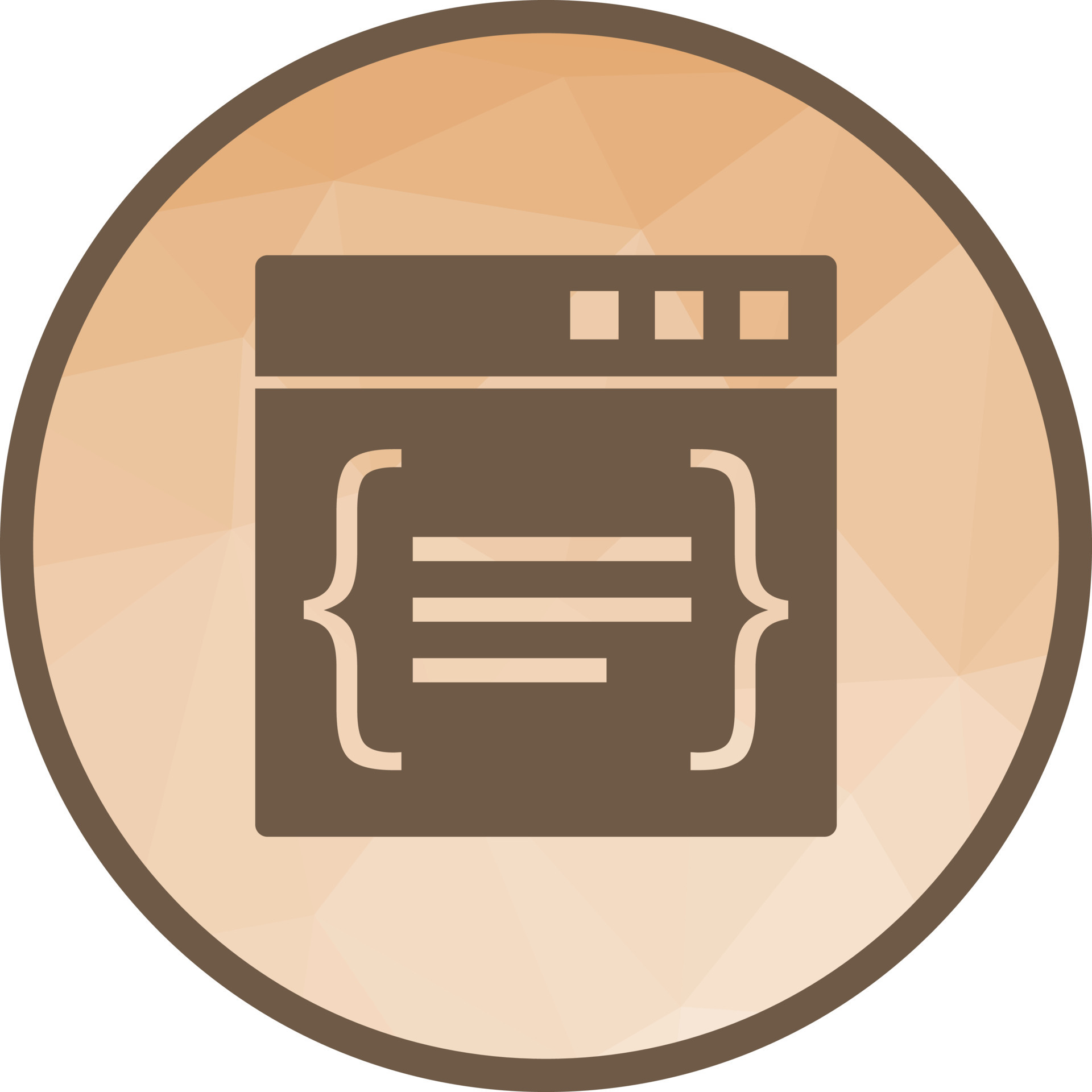 Code Low Poly Background Icon 16689550 Vector Art at Vecteezy