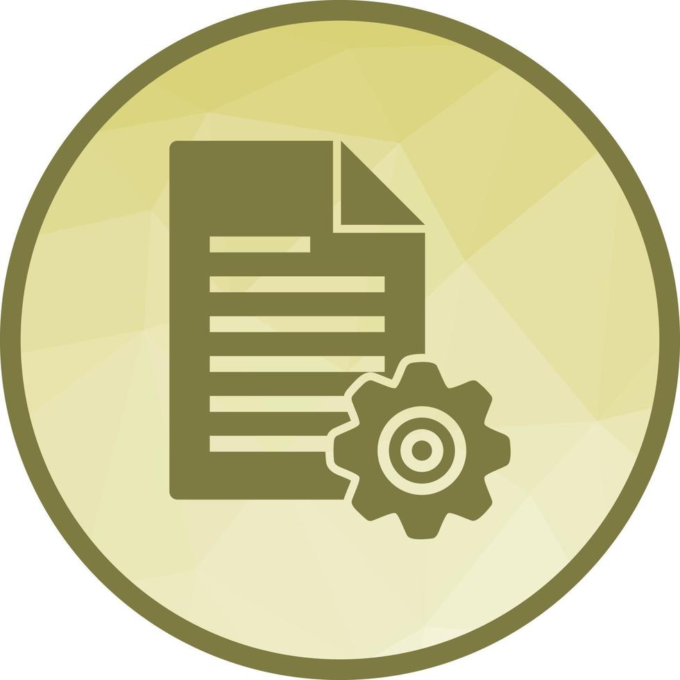 Document Settings Low Poly Background Icon 16689557 Vector Art at Vecteezy