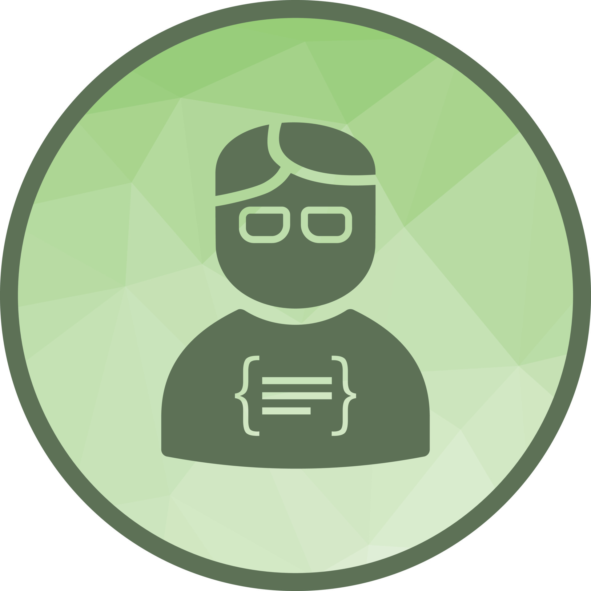 Programmer Low Poly Background Icon 16689571 Vector Art at Vecteezy