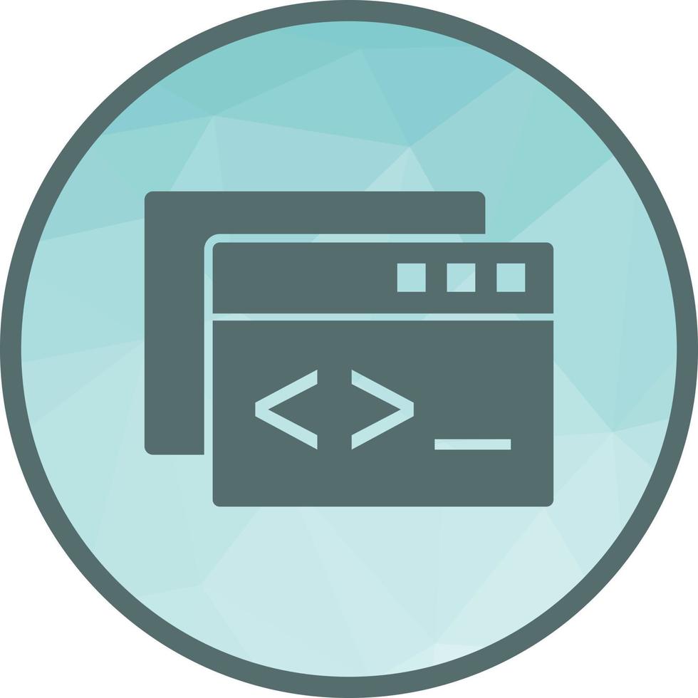 Custom Coding Low Poly Background Icon 16689573 Vector Art at Vecteezy