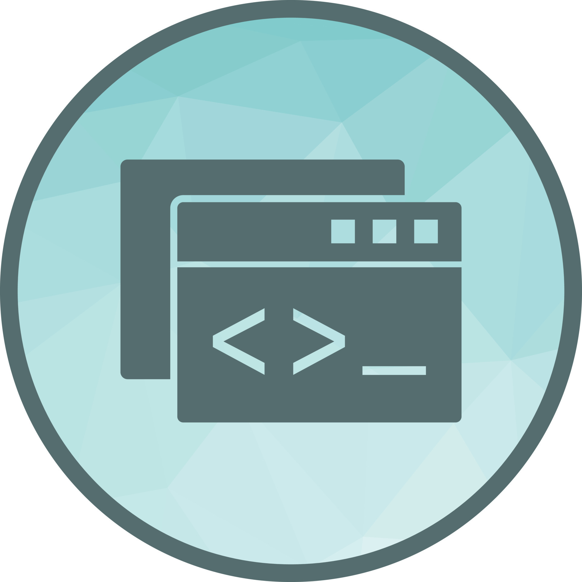 Custom Coding Low Poly Background Icon 16689573 Vector Art at Vecteezy