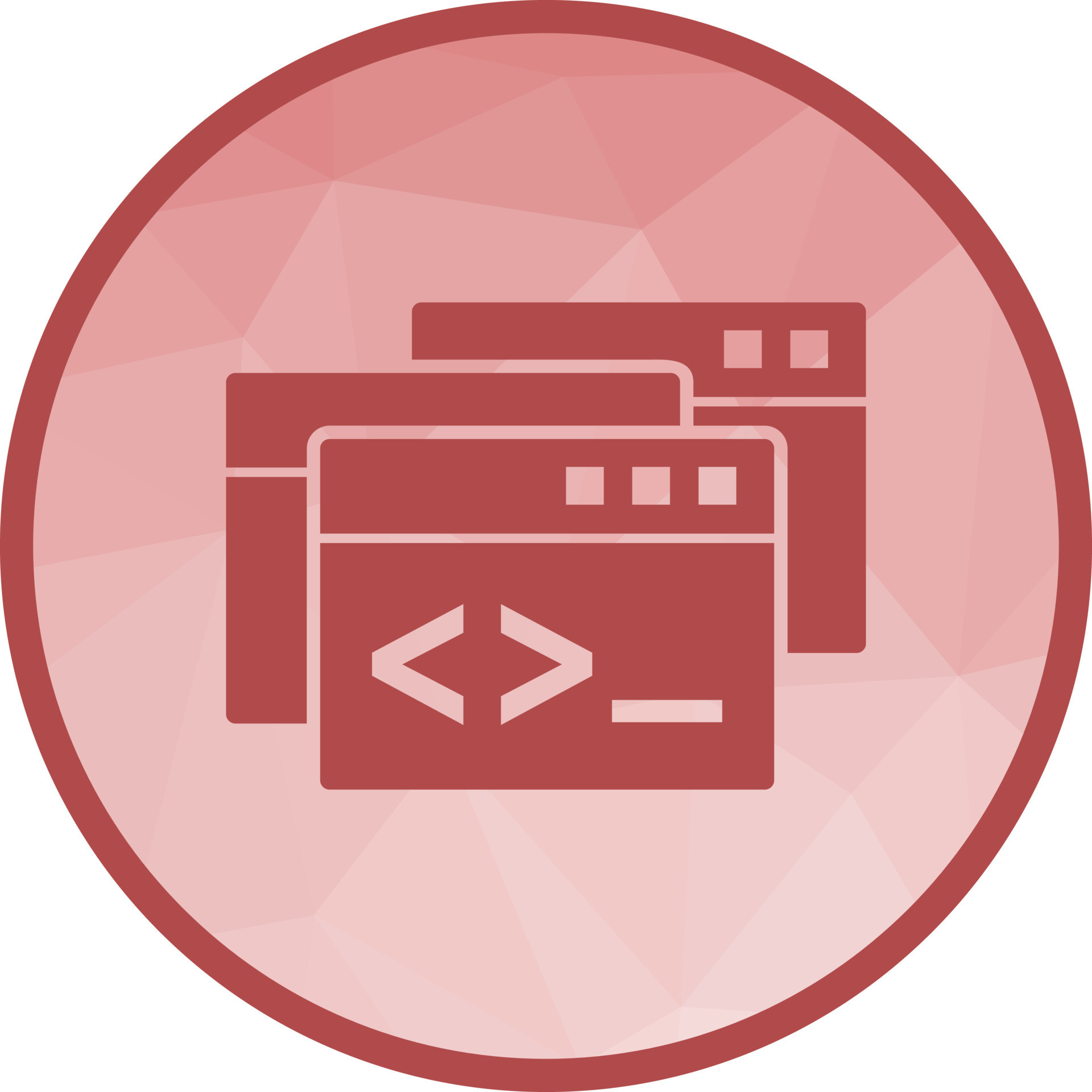 Programming Windows Low Poly Background Icon 16689622 Vector Art at ...