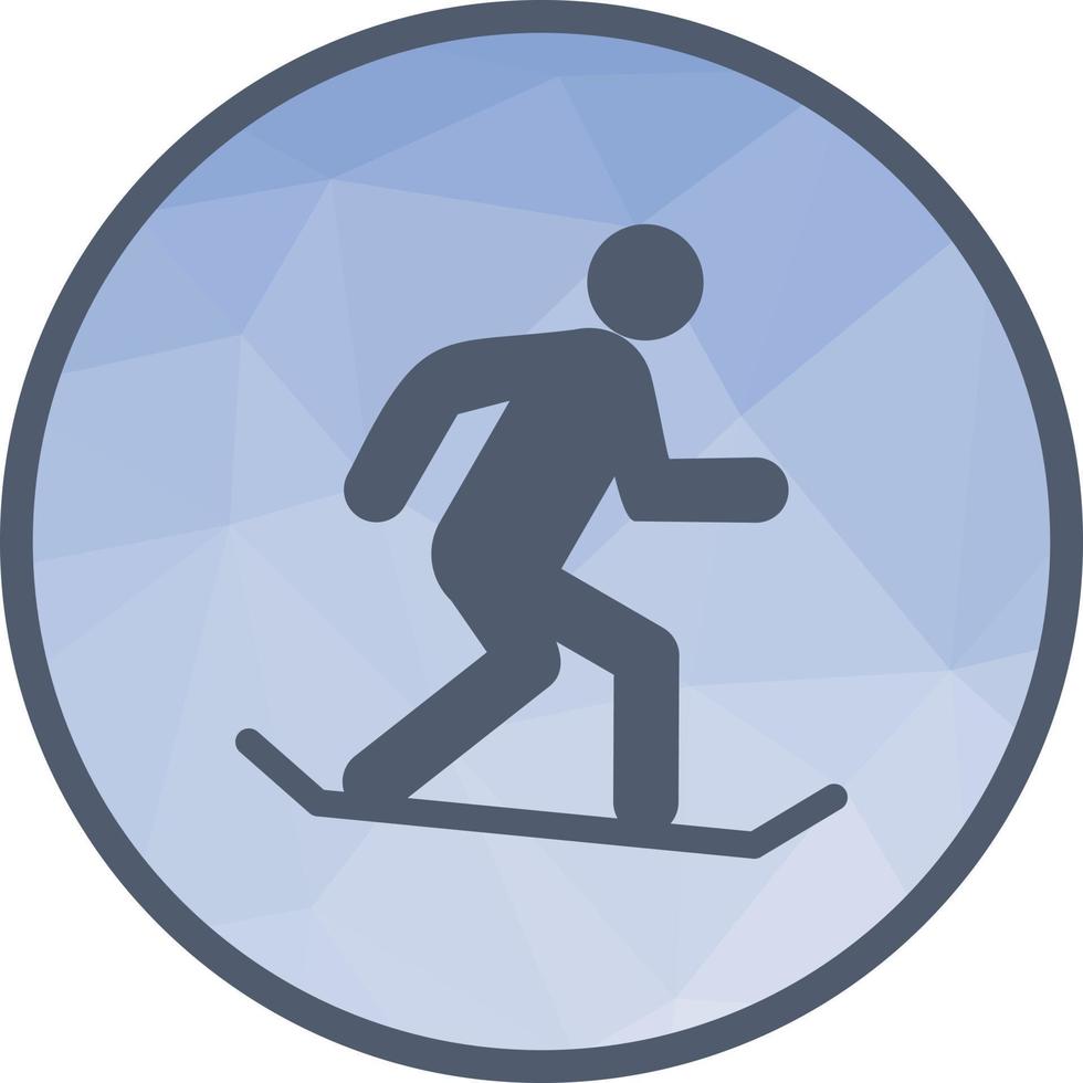 Snowboard Low Poly Background Icon 16689922 Vector Art at Vecteezy