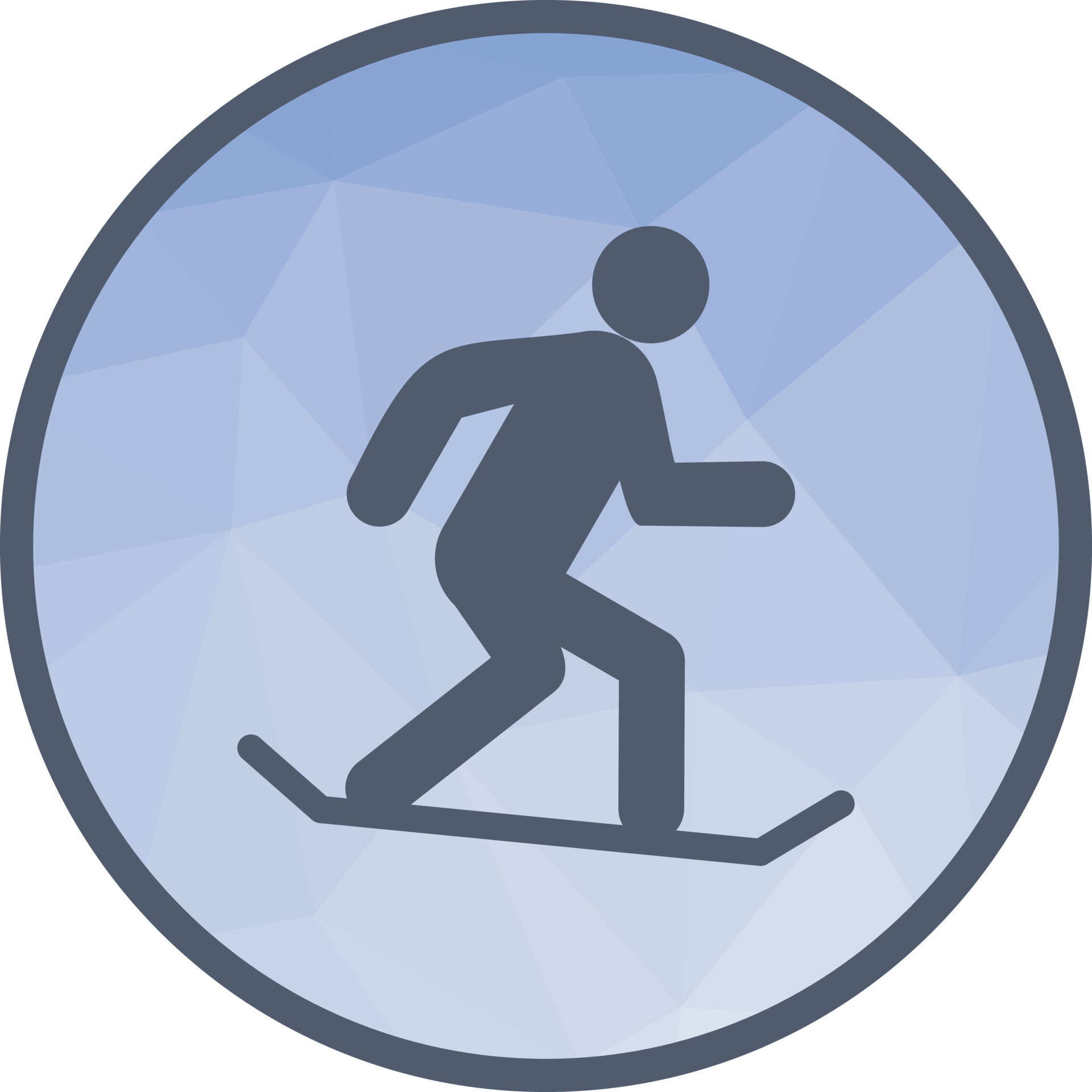 Snowboard Low Poly Background Icon 16689922 Vector Art at Vecteezy